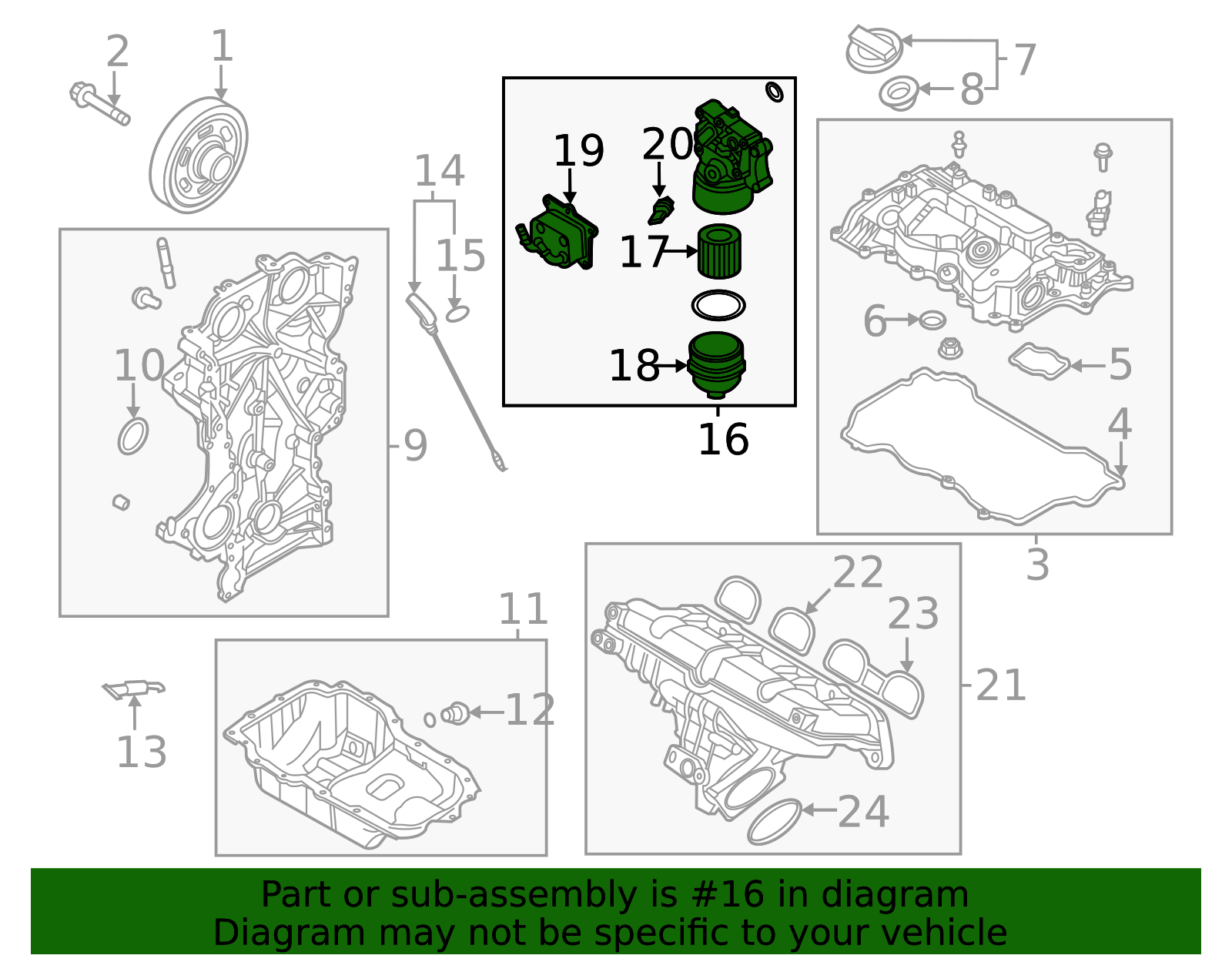 2021-2025 Hyundai Engine Oil Filter Housing 26300-2M805 | Joseph ...