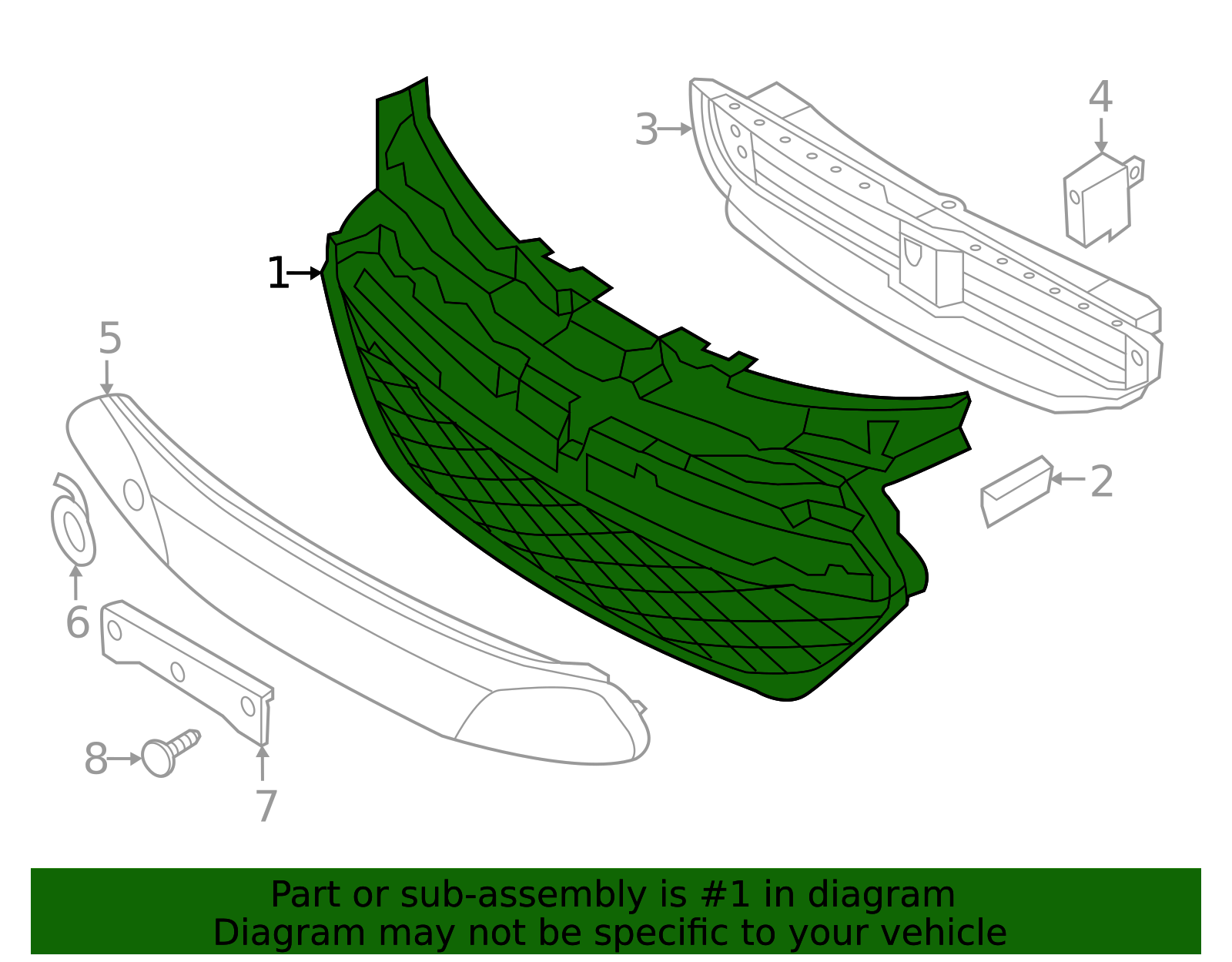 Genuine Grille for 2011-2013 Hyundai Sonata | Part# 86561-4R000 ...