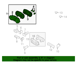 Hyundai - 94001-3Q021 - Cluster Assembly - 2011 Hyundai Sonata | OEM ...