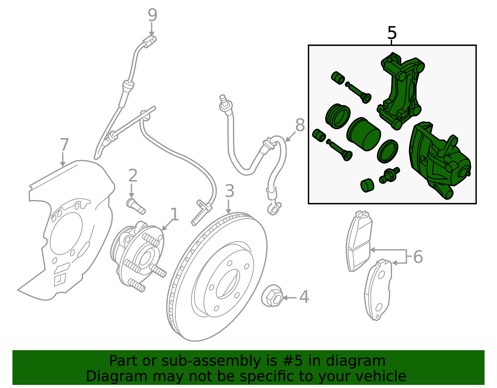 2013-2025 Nissan Caliper 41011-3TA0D | Nissan Parts Central