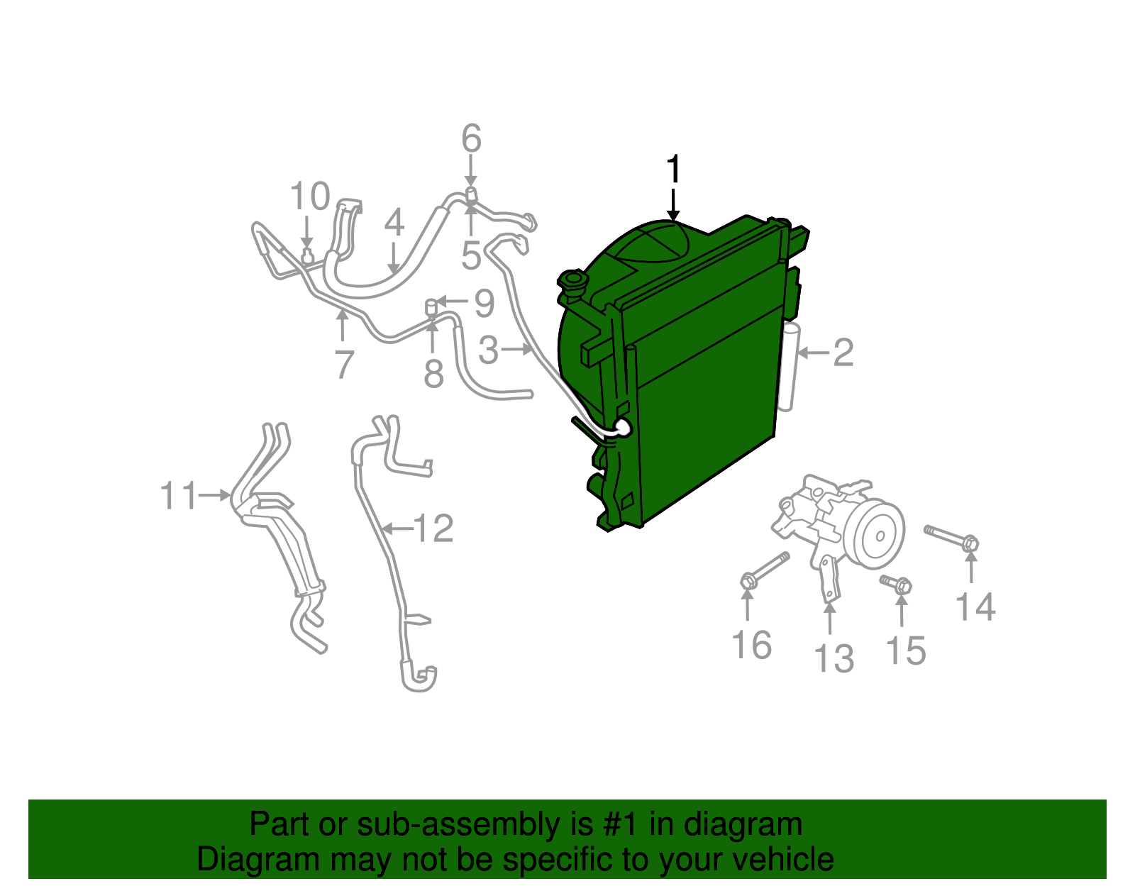 2009-2012 Mopar Cooler 68033237AB | Mopar Parts Canada
