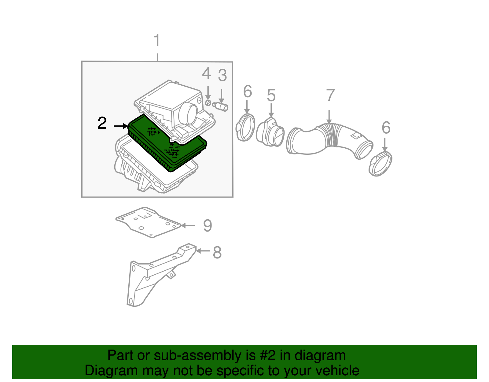 2001-2005 GM Air Filter 19166111 | OEM Parts Online