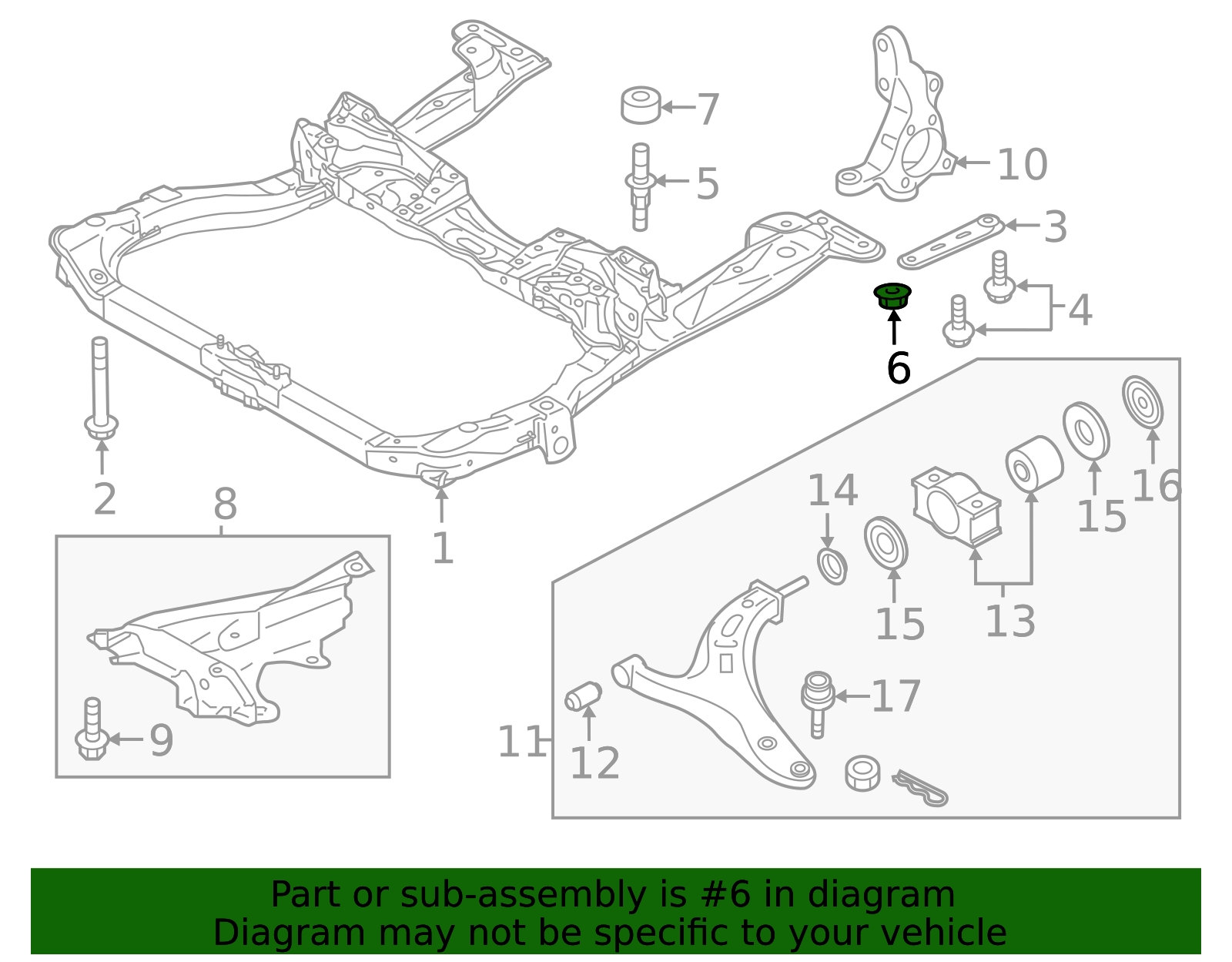 2010-2019 Subaru OEM NEW 10-2019 Subaru Legacy Outback Left Suspension ...