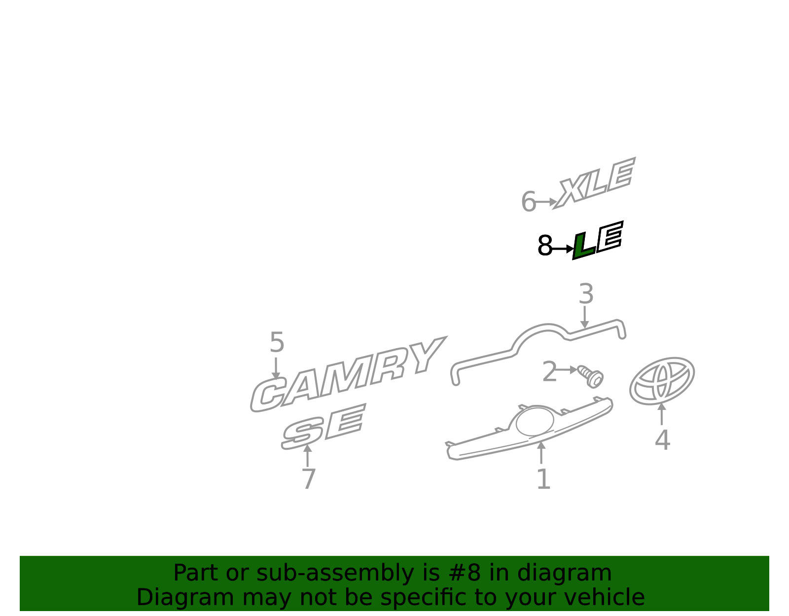 Deck Lid Emblem 75443-06A60 | OEM Parts Online