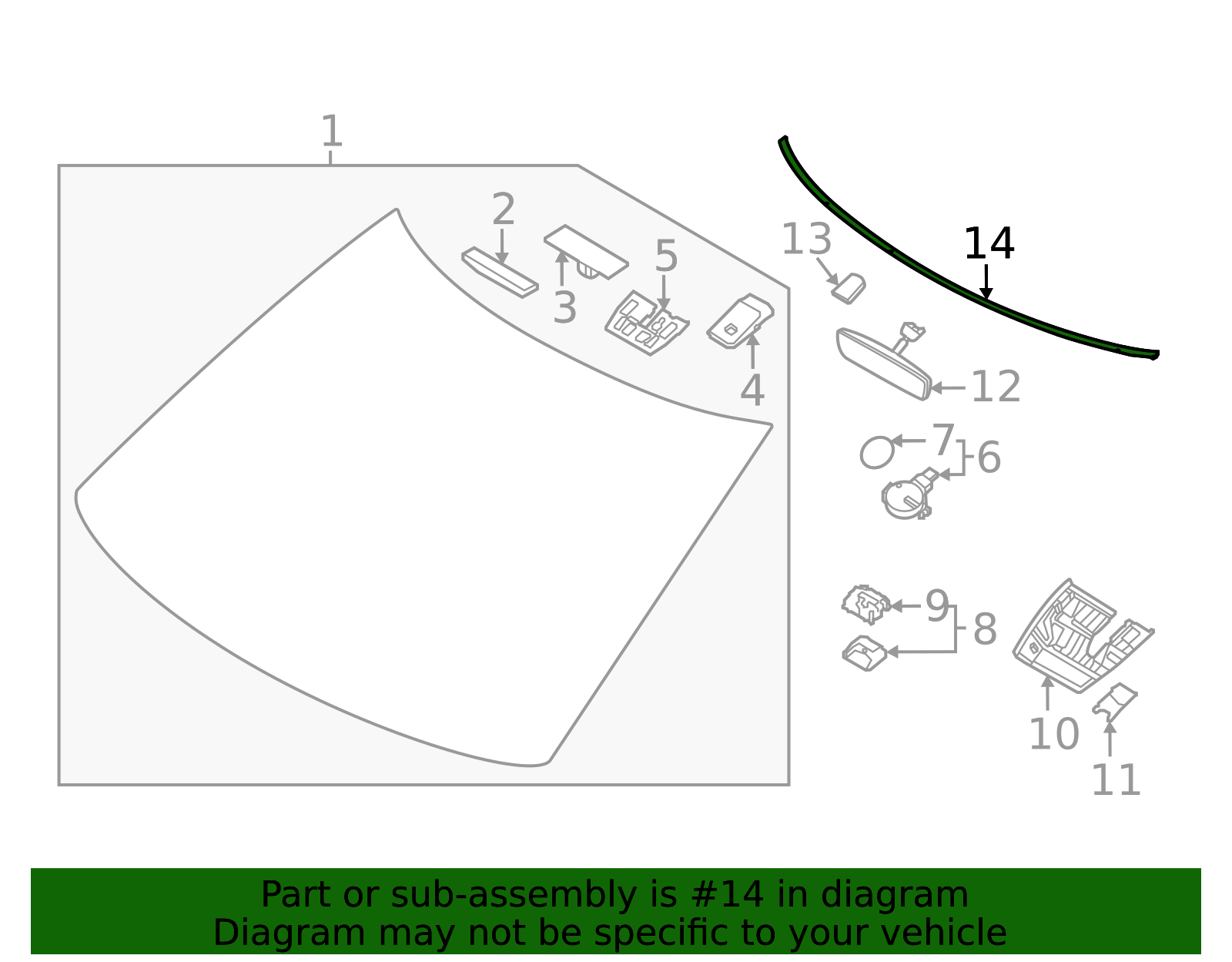 86121-CV000 - Reveal Molding 2022-2025 Kia EV6 | Kia.Parts Store
