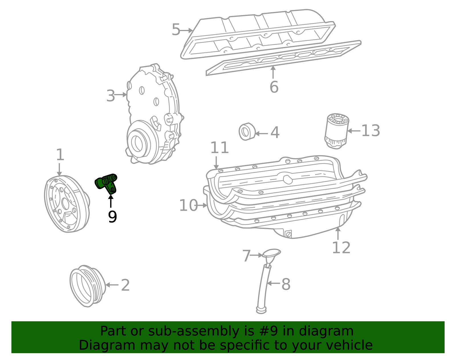 Engine Crankshaft Position Sensor 12596851 | Capital Chevy Parts