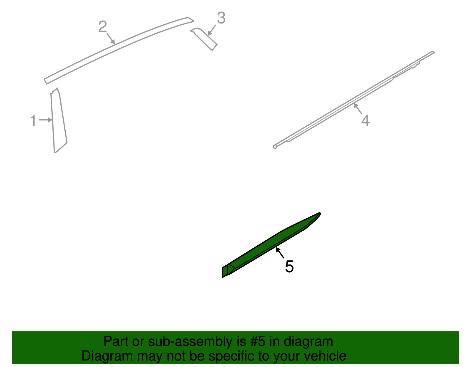 Hyundai - 87722-G7000-PSM - Body Side Molding - 2020-2021 Hyundai Ioniq ...