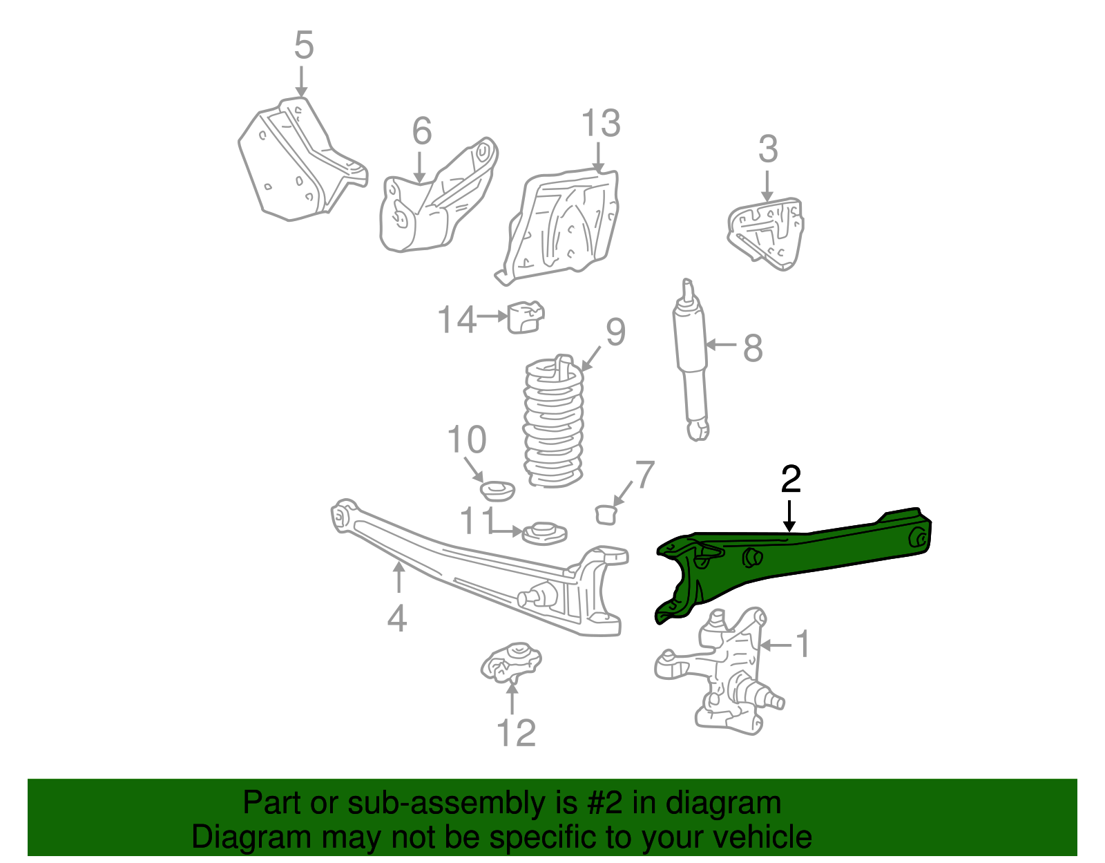 7C3Z-3A360-D - Radius Arm 1999-2022 Ford | Ford Parts Direct