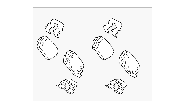 4605C012 - Brake Pads Rear 2018-2024 Mitsubishi Eclipse Cross ...