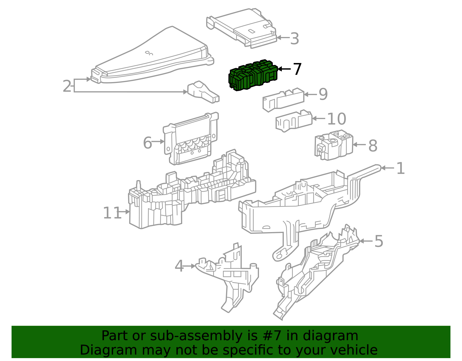 82660-48080 - Main Relay Block - 2024-2025 Toyota Grand Highlander ...