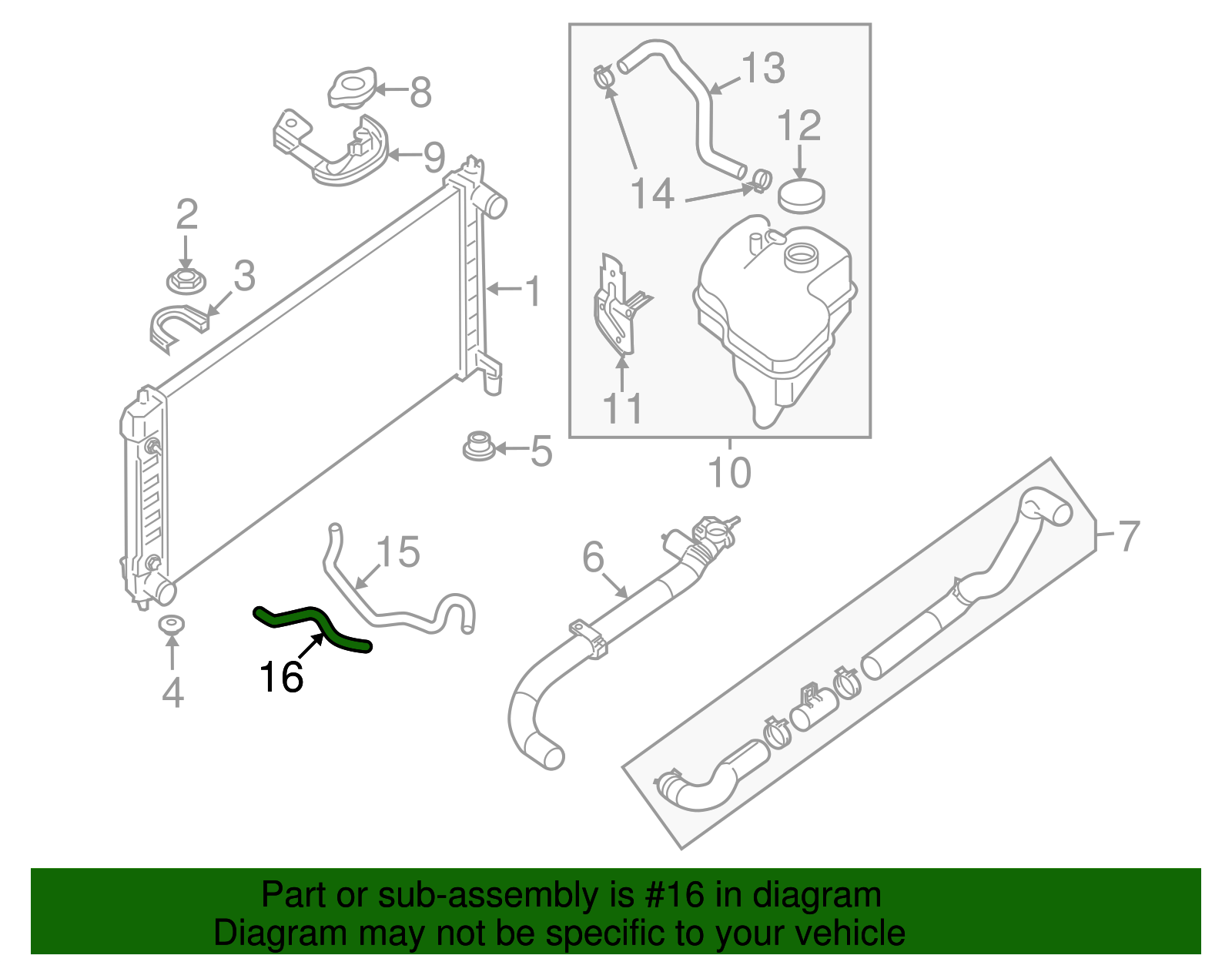 2013-2023 Nissan Oil Cooler Tube 21632-3NT0D | Bill Kay Nissan Parts