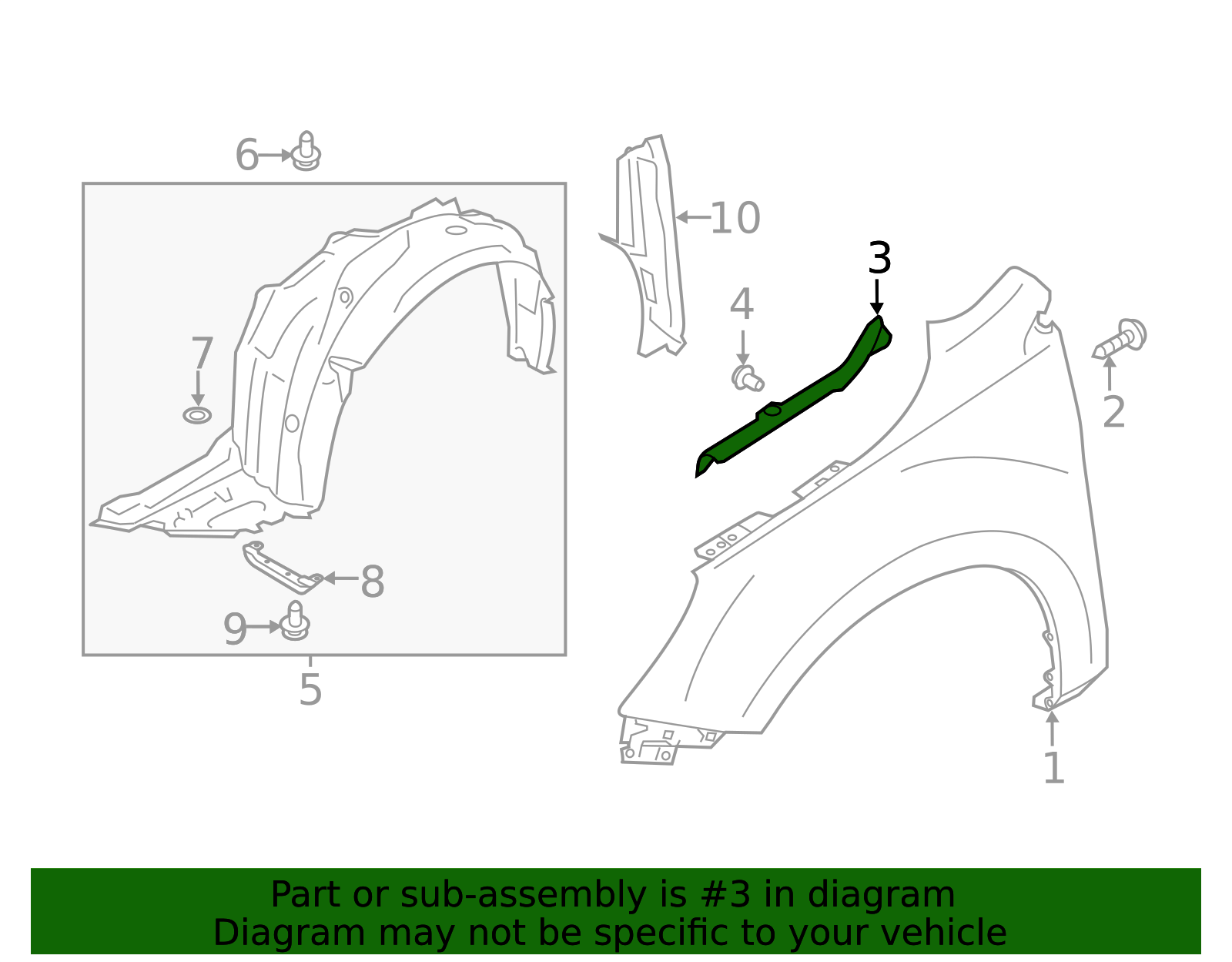 2015-2019 Subaru Inner Cover 57256AL022 | Subaru Parts Pros - South ...