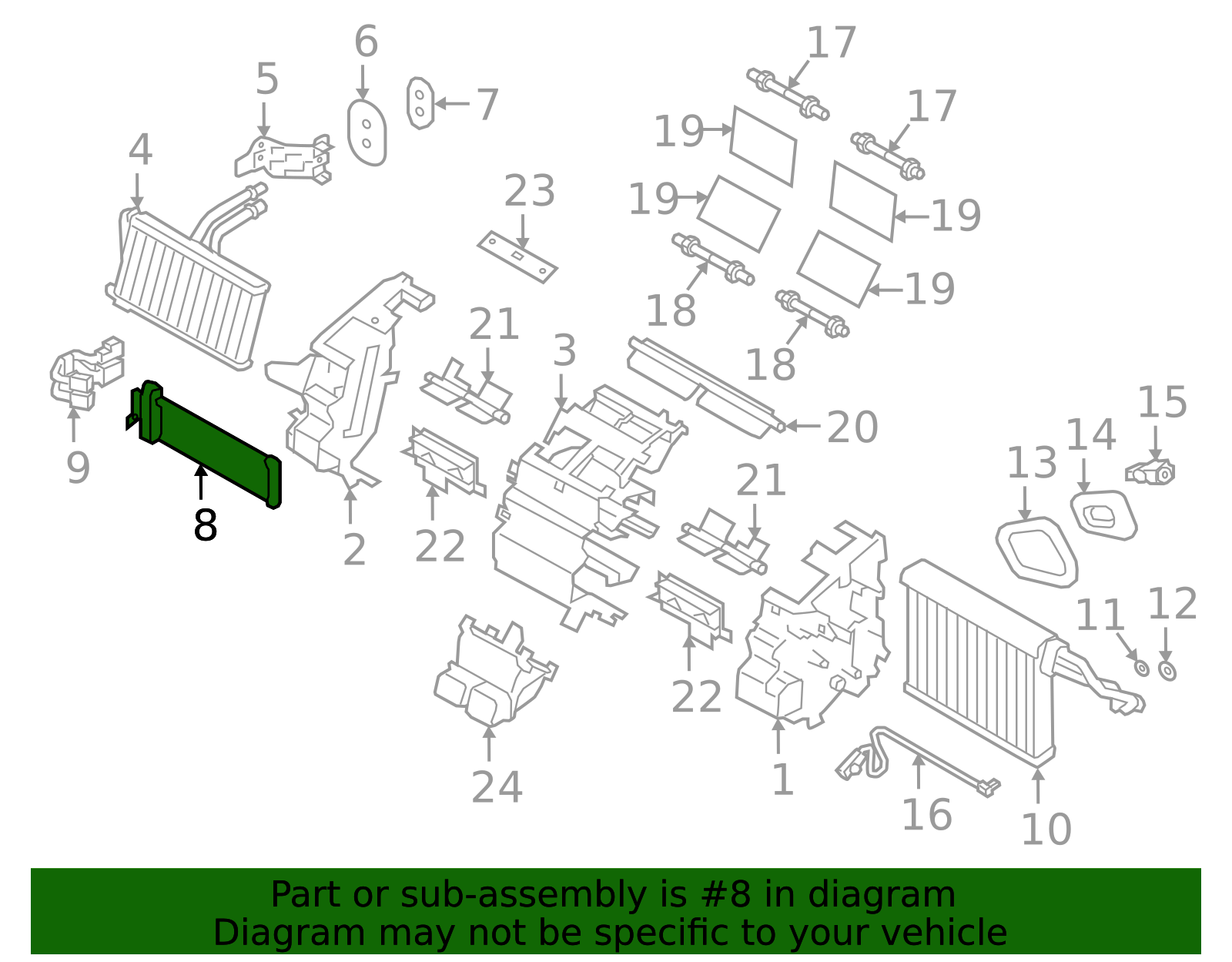 2019-2024 Subaru Ascent 2019-2024 Subaru Ascent - Heater 72130XC00A ...