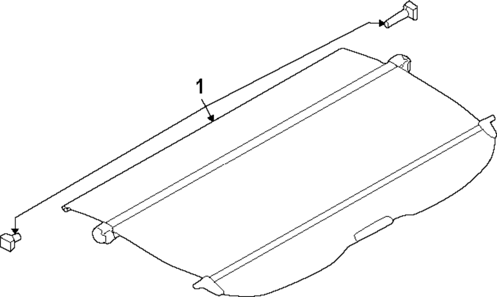 2025 Subaru Forester Tonneau Cover 65550SL000 | Subaru Parts Guys