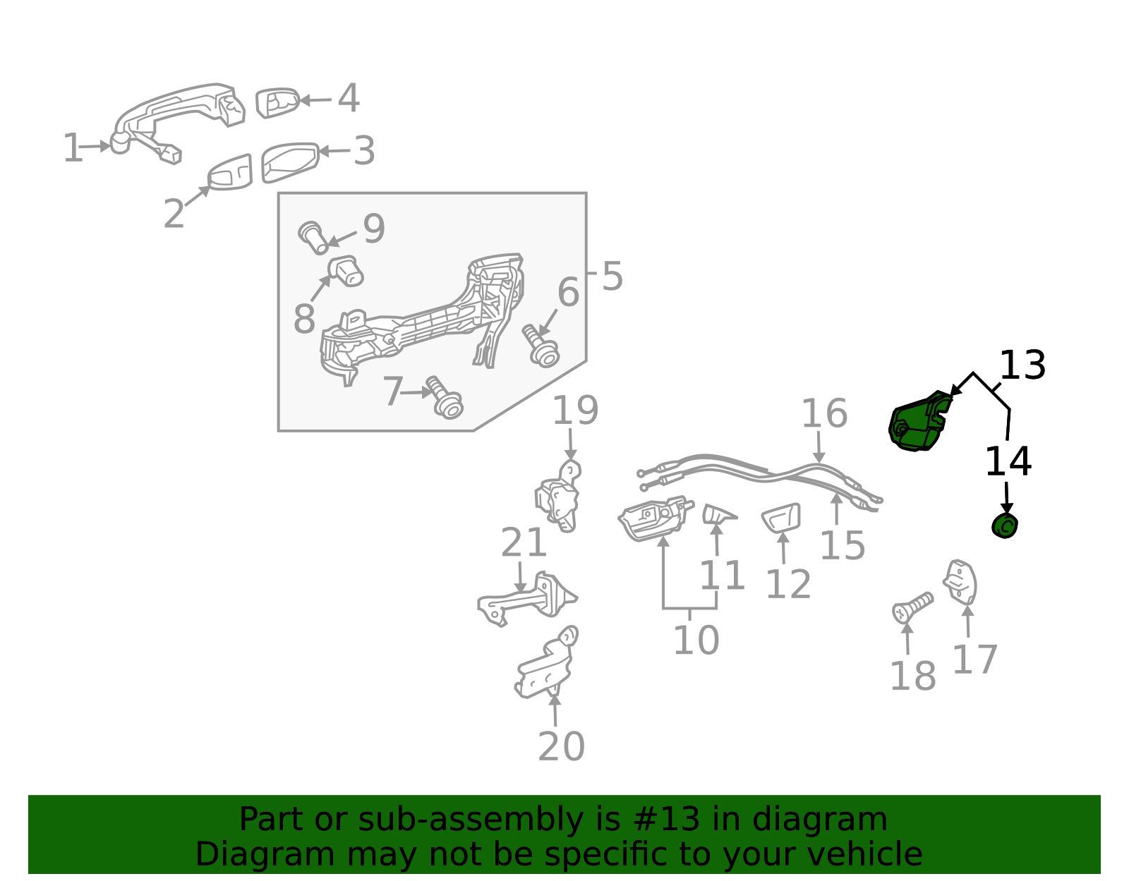 2015-2025 Toyota Door Lock Actuator Motor 69060-48060 | Toyota Parts Center