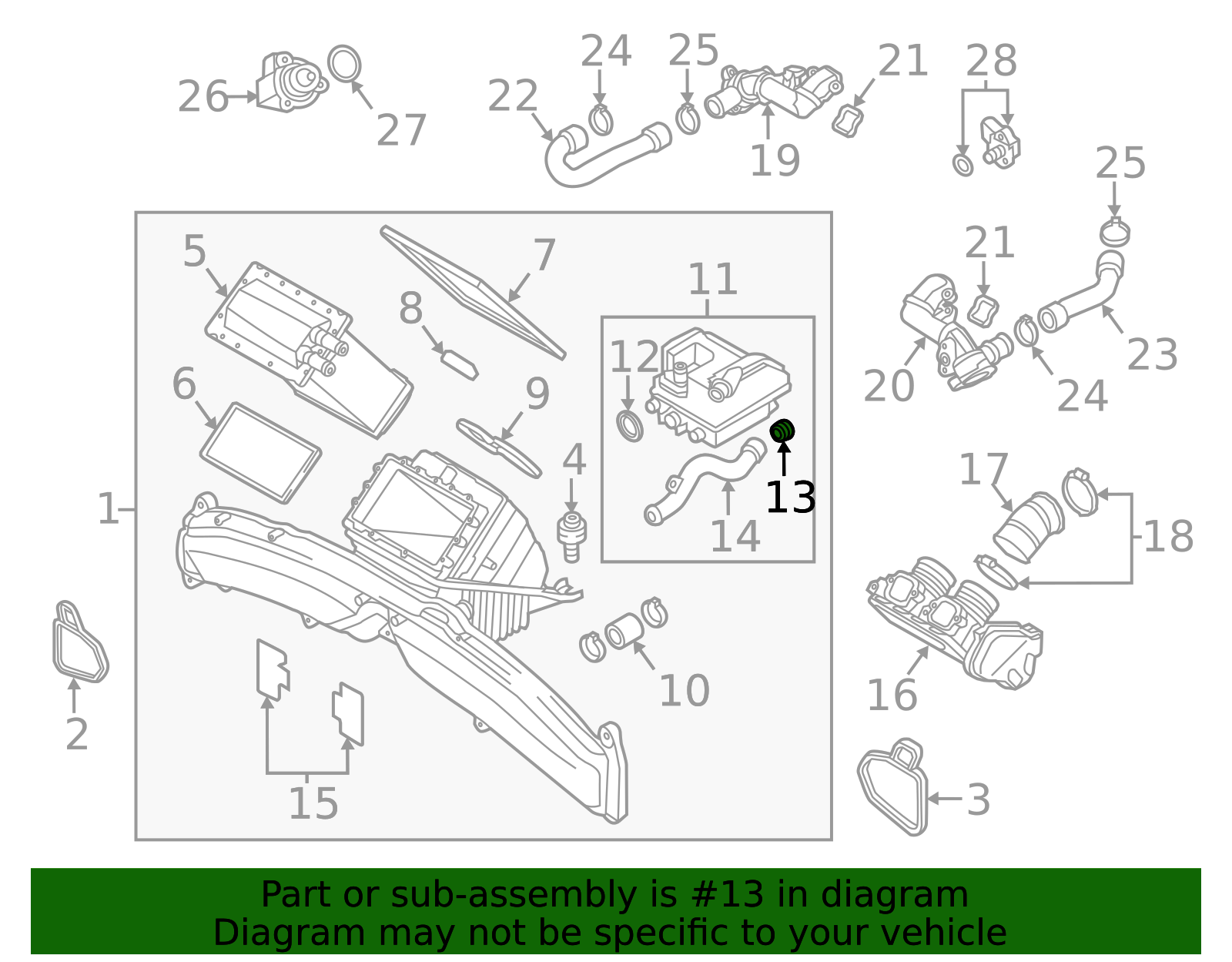 2013-2018 Audi Separator Mount Gasket 079-103-583 | Genuine Audi Part