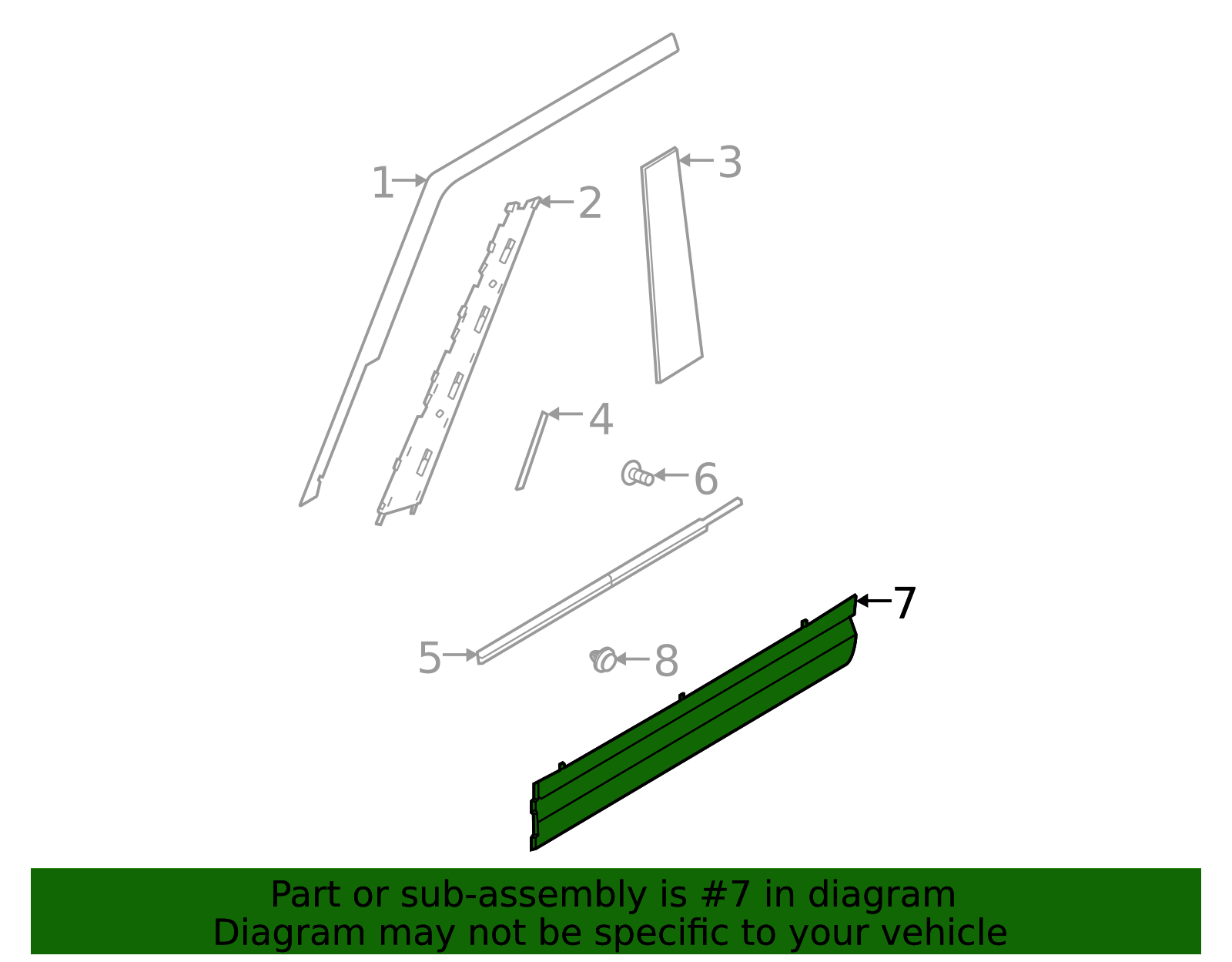 Genuine Body Side Molding for 2020-2023 Land Rover | Land Rover Part ...