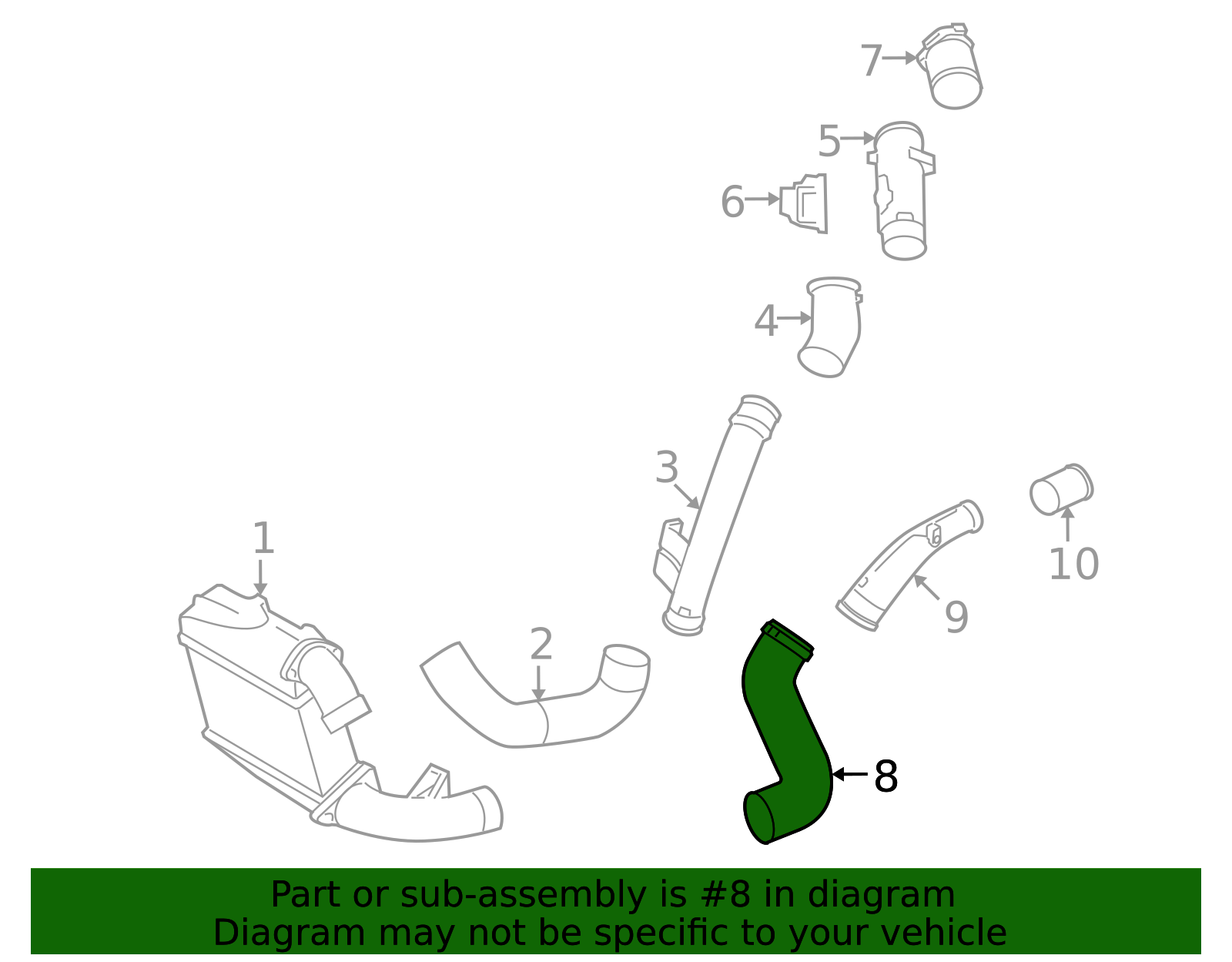 14463-JF00B - Lower Hose 2009-2024 Nissan GT-R | Official Nissan Parts ...