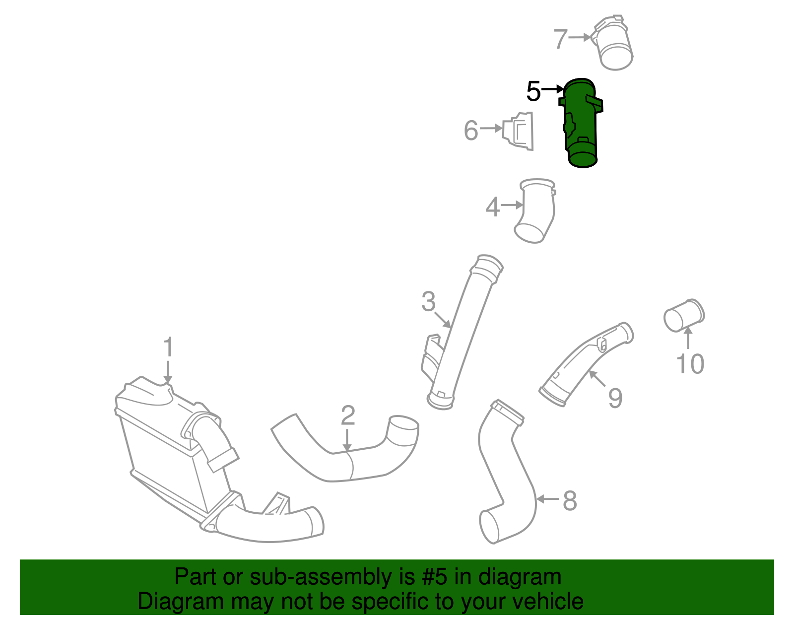 2009-2024 Nissan GT-R Air Inlet Tube 14460-JF01C | Nissan RVA