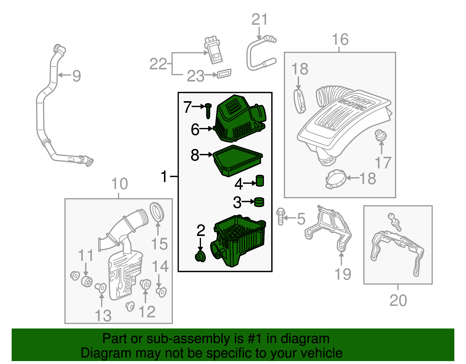 23262740 - OEM GM Air Cleaner Assy | GMPartsCenter.net | GM Parts Center