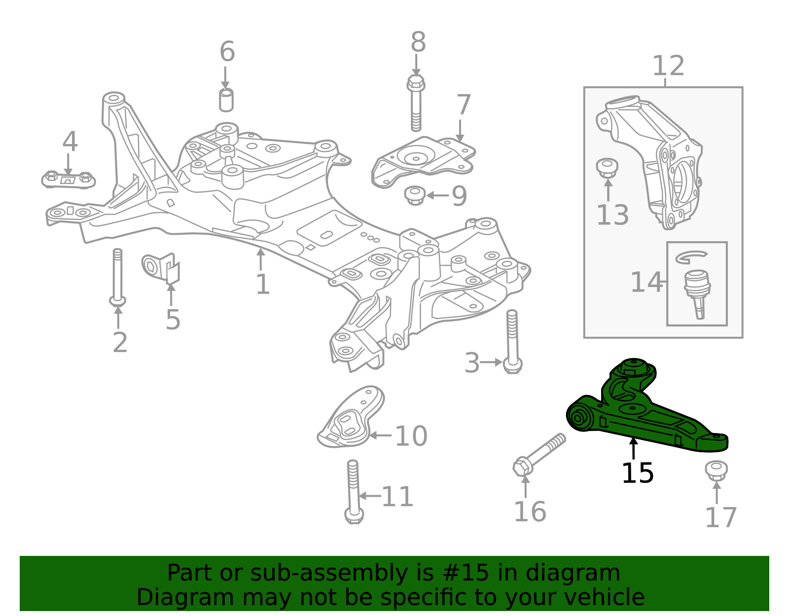 Lower Control Arm 04668993AG | Mopar Parts Canada