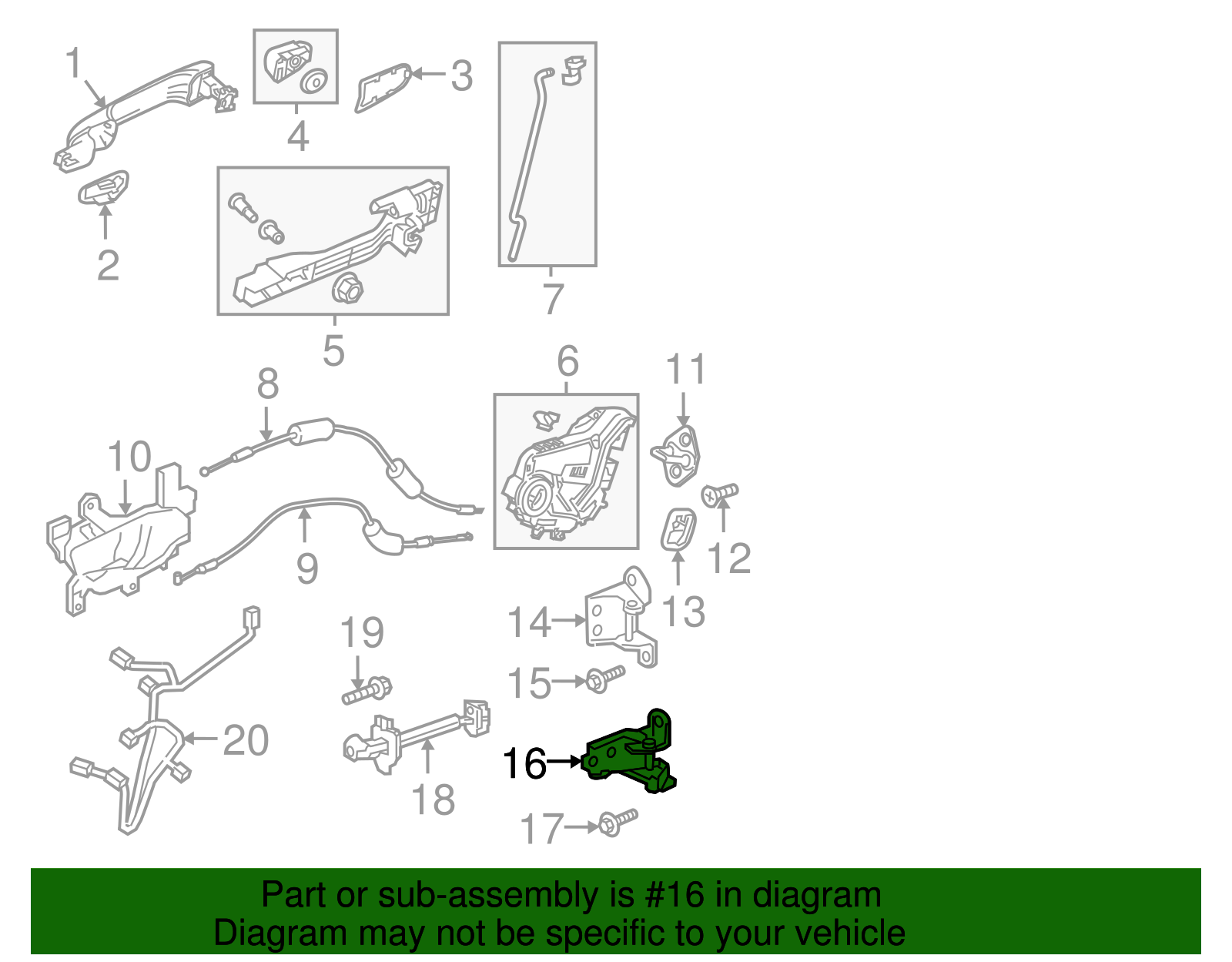 67920-TLA-A01ZZ - Lower Hinge 2017-2025 Honda | Honda Parts Online