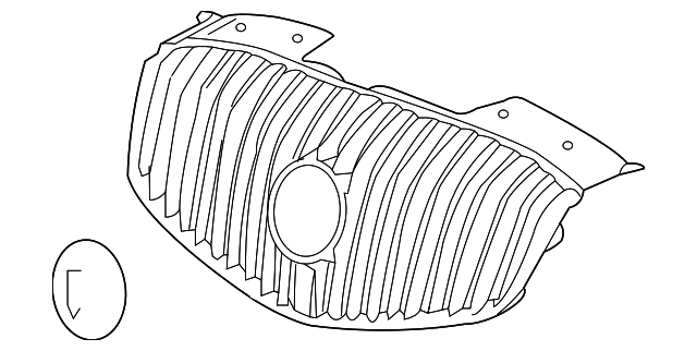 2008-2011 Buick Lucerne Chrome Front Grille with Tri-Shield Emblem ...