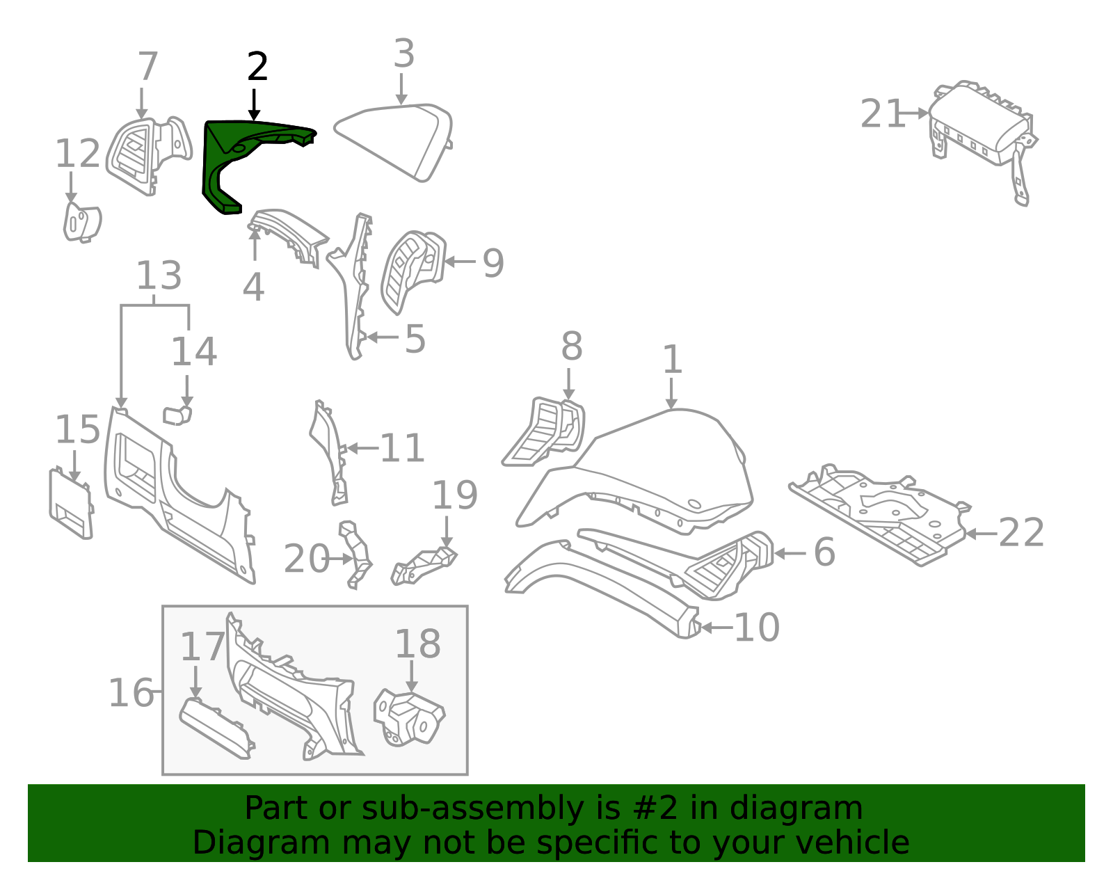2013-2019 Hyundai Pad 84720-2W000-VFG | MotorMotor