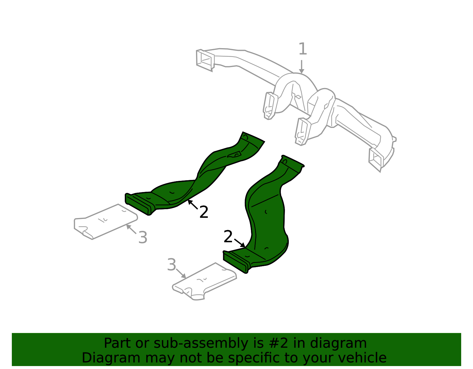 2006-2011 Hyundai Accent Rear Duct 97360-1E100 | MotorMotor