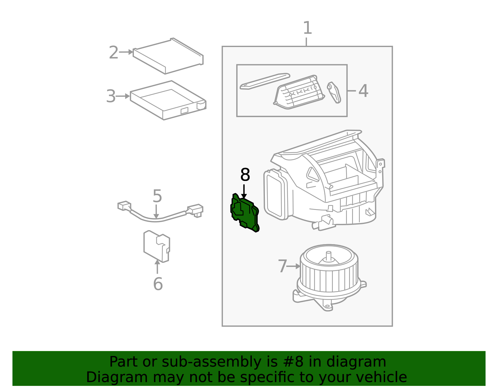 87106-30480 - High-Quality HVAC Air Adjustment Control Motor for 2006 ...