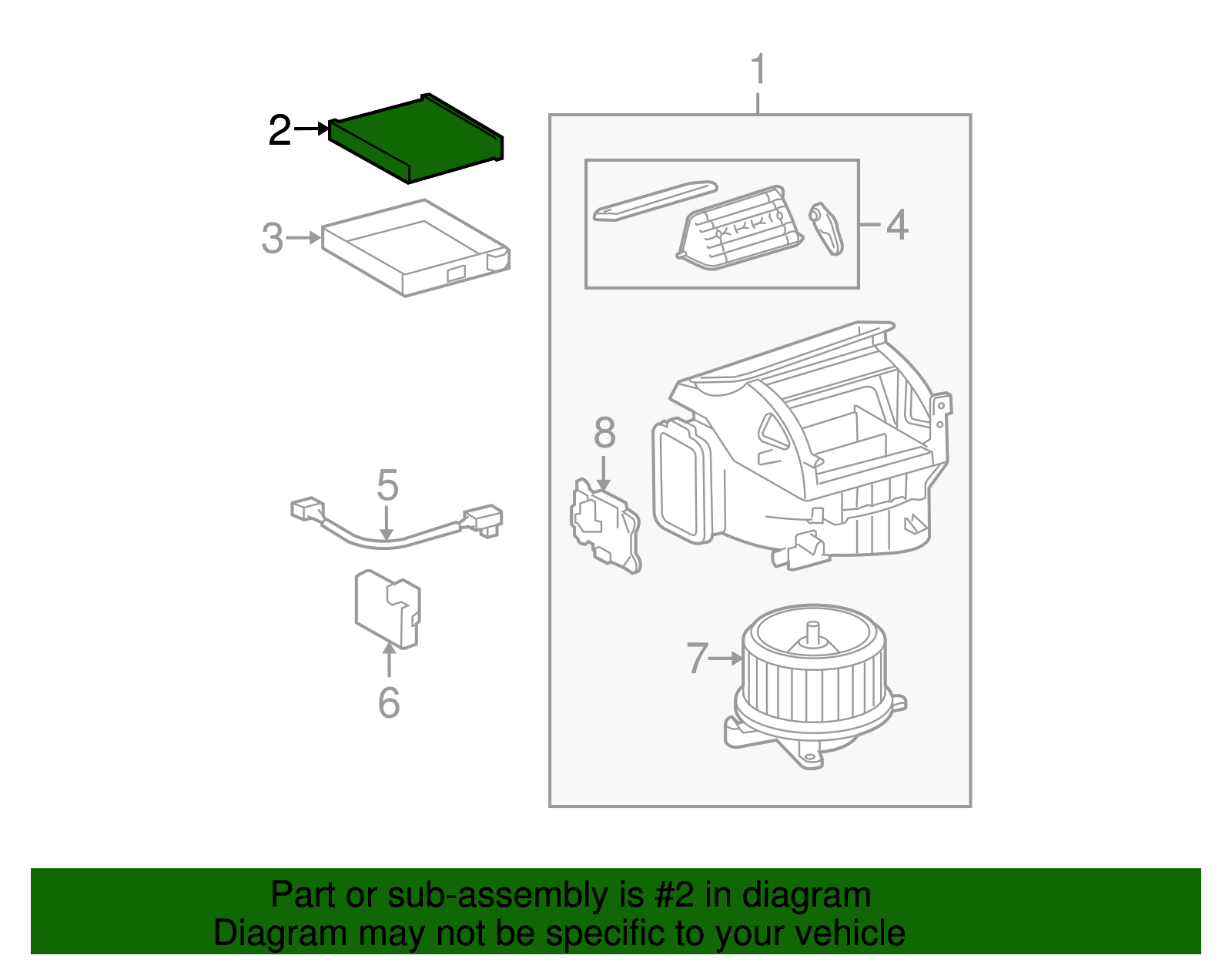 87139-07010 - Cabin Air Filter For 2006-2013 Lexus | Lexus OE Parts