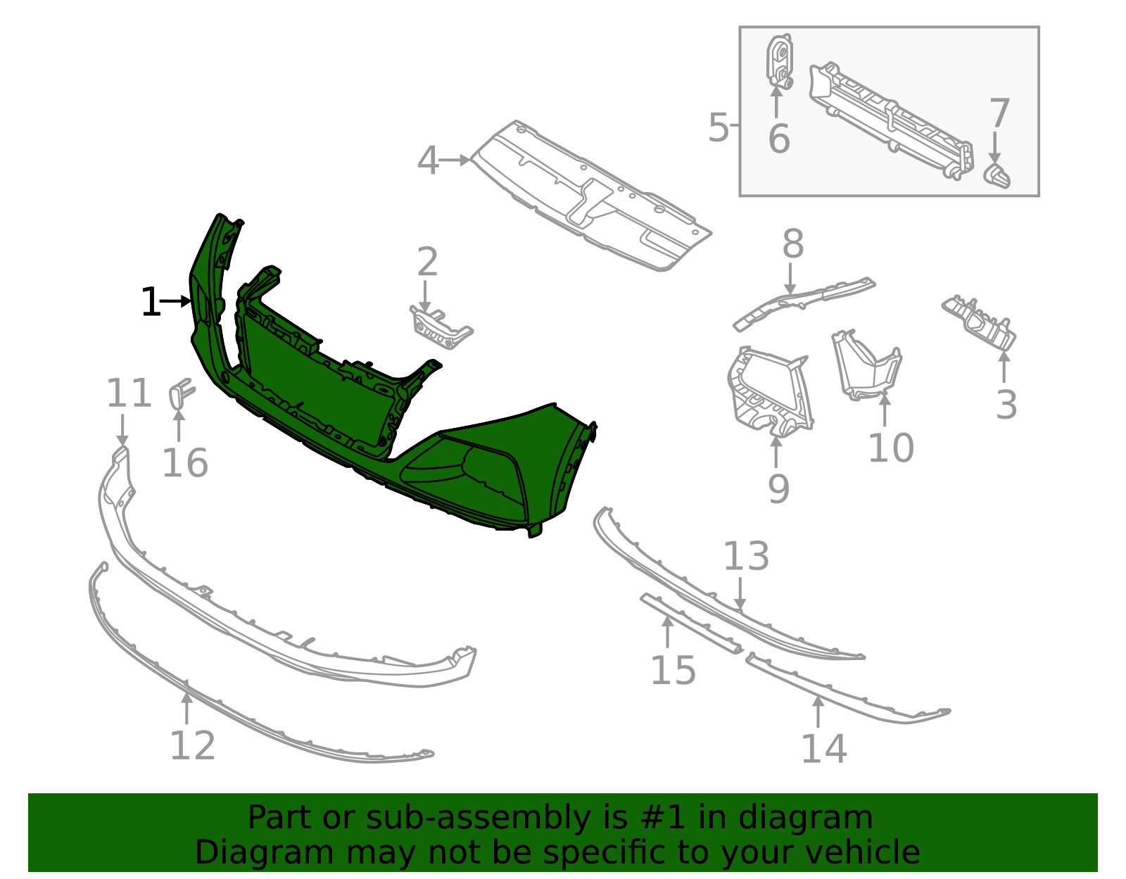 Genuine Bumper Cover for 2022-2024 Hyundai Tucson | Part# 86540-N9010 ...