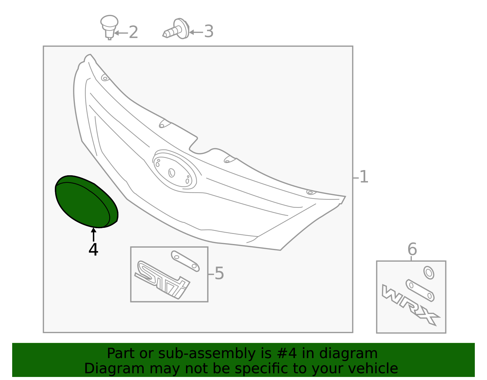 93013SA032 - High-Quality Grille Emblem for 2006-2014 Subaru ...