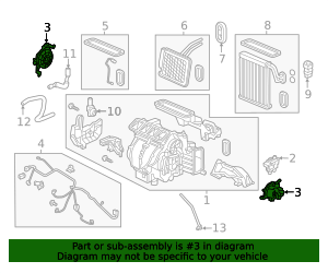 79160-TBA-A21 - 2016-2022 Honda - Motor Assembly Air Mix | Genuine ...