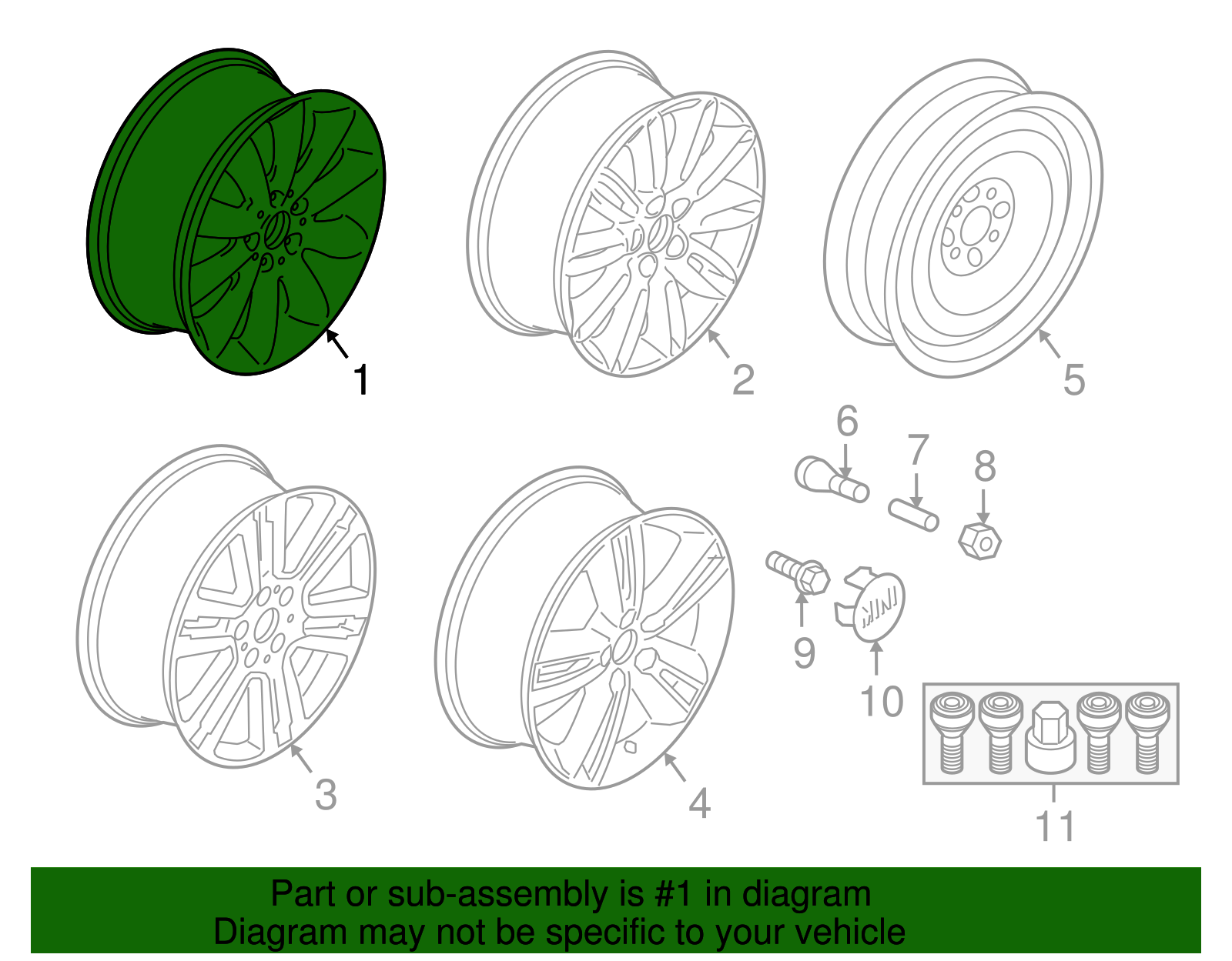 36-11-6-855-109 - Wheel, Alloy 2014-2021 Mini | BMW Parts 247