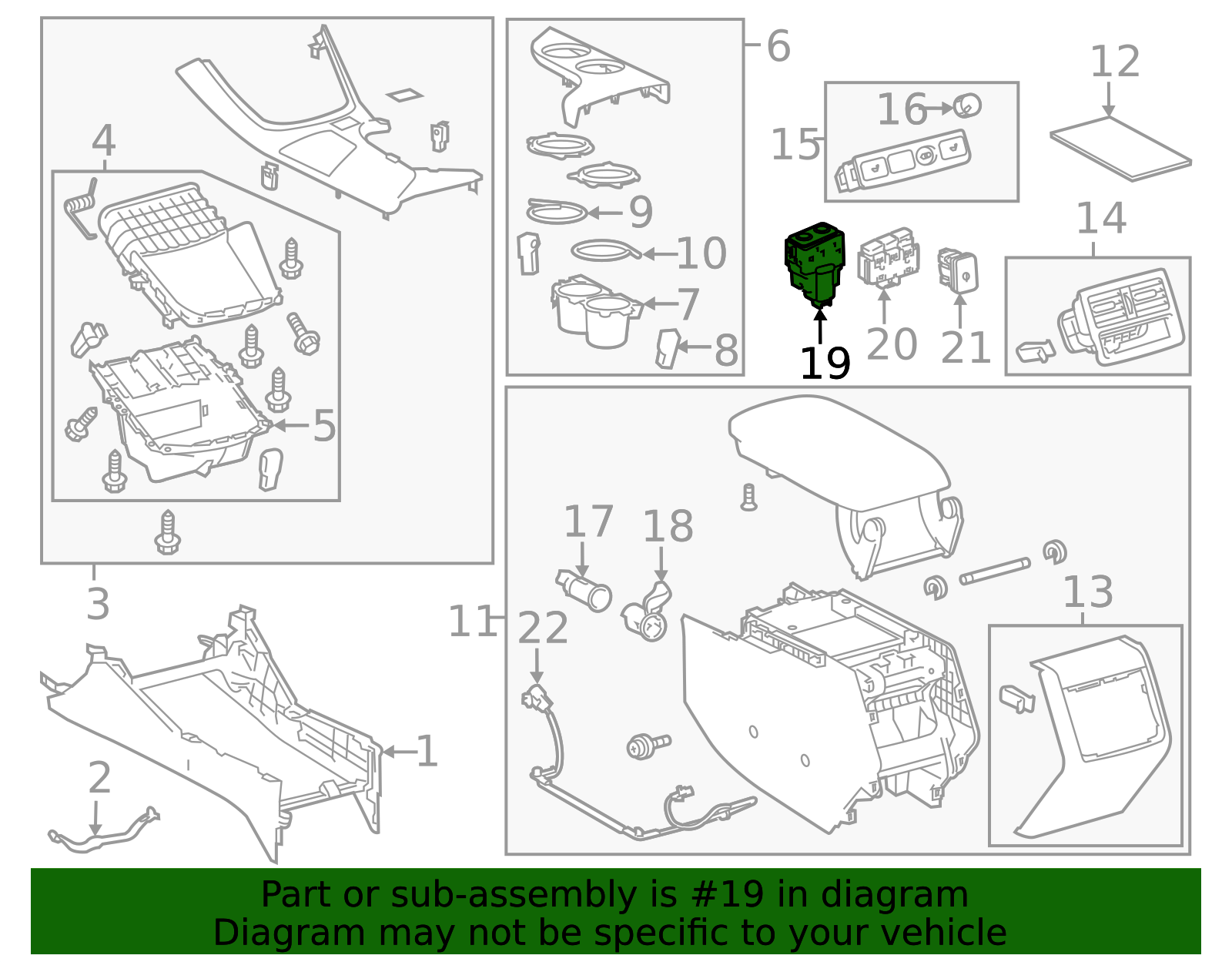2013-2018 Toyota Avalon Seat Heat Switch 84752-07010 | Toyota Parts Center