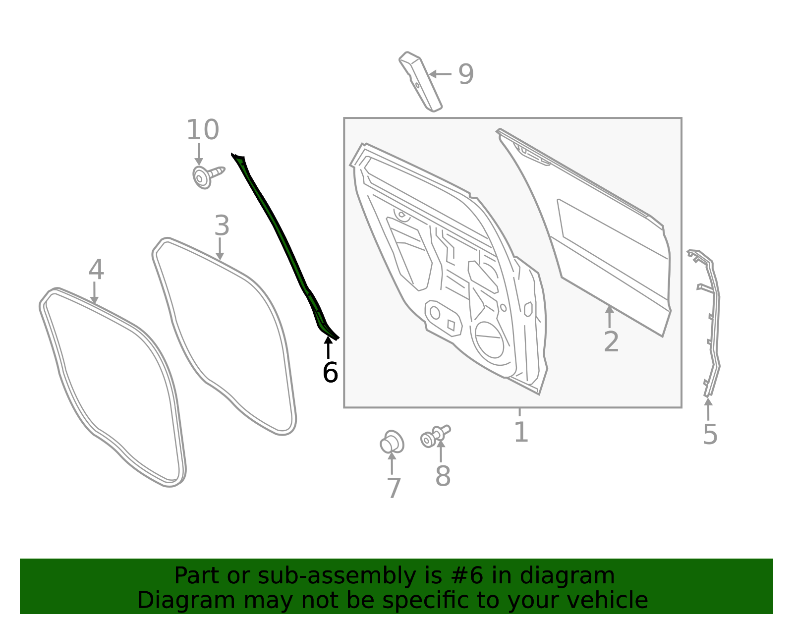 2013-2020 Lincoln MKZ Rear Weather-Strip DP5Z-5428125-A | Awesome Parts ...