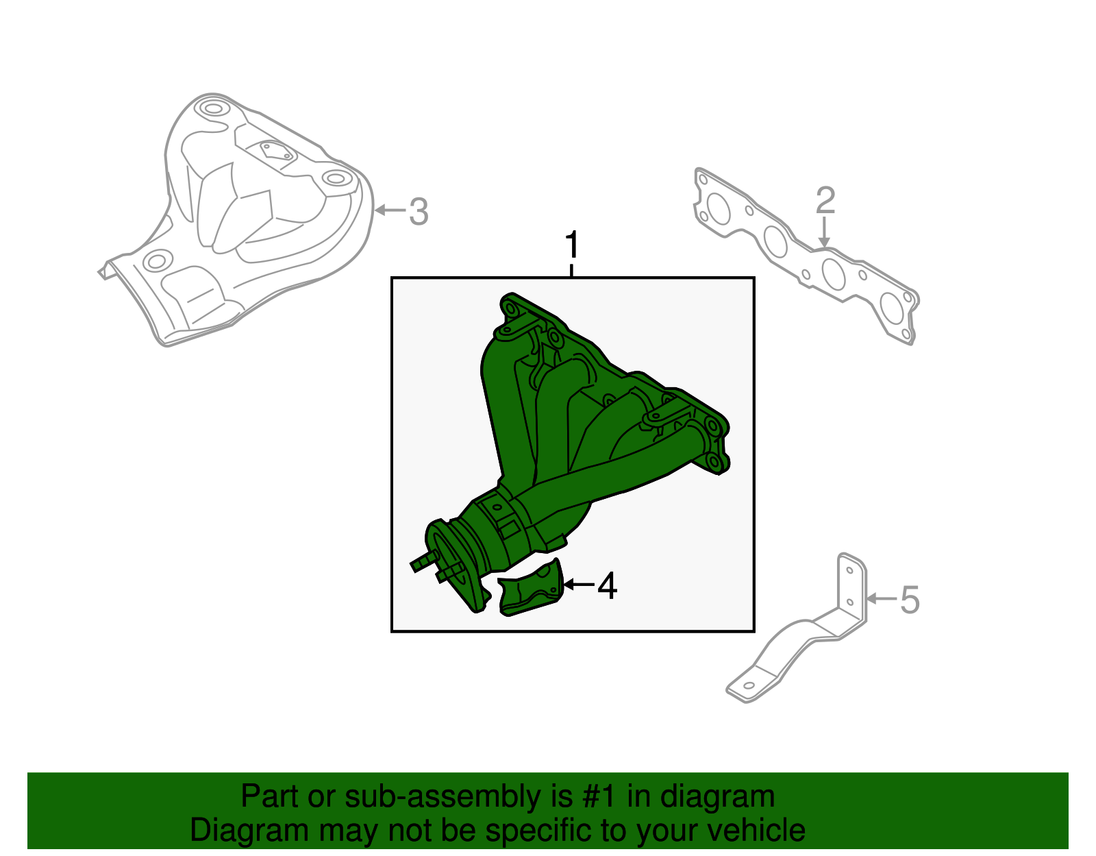 Hyundai - 28510-2G195 - Exhaust Manifold - 2011-2014 Hyundai Sonata ...