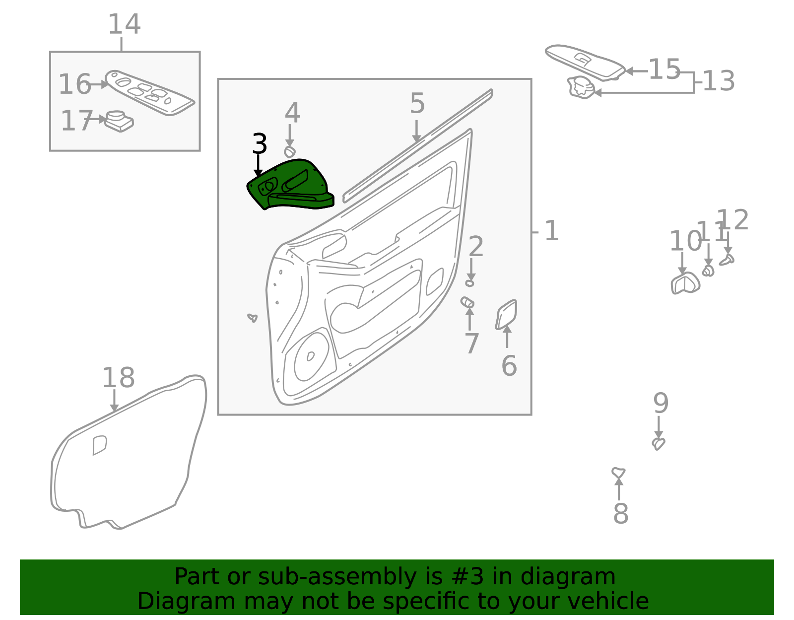 82334-2D020-AX - Insert Panel - 2001-2006 Hyundai Elantra | World OEM ...