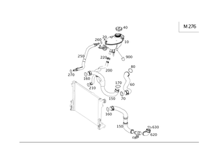 204-501-90-82 - Coolant Hose | Buy Mercedes Parts Now