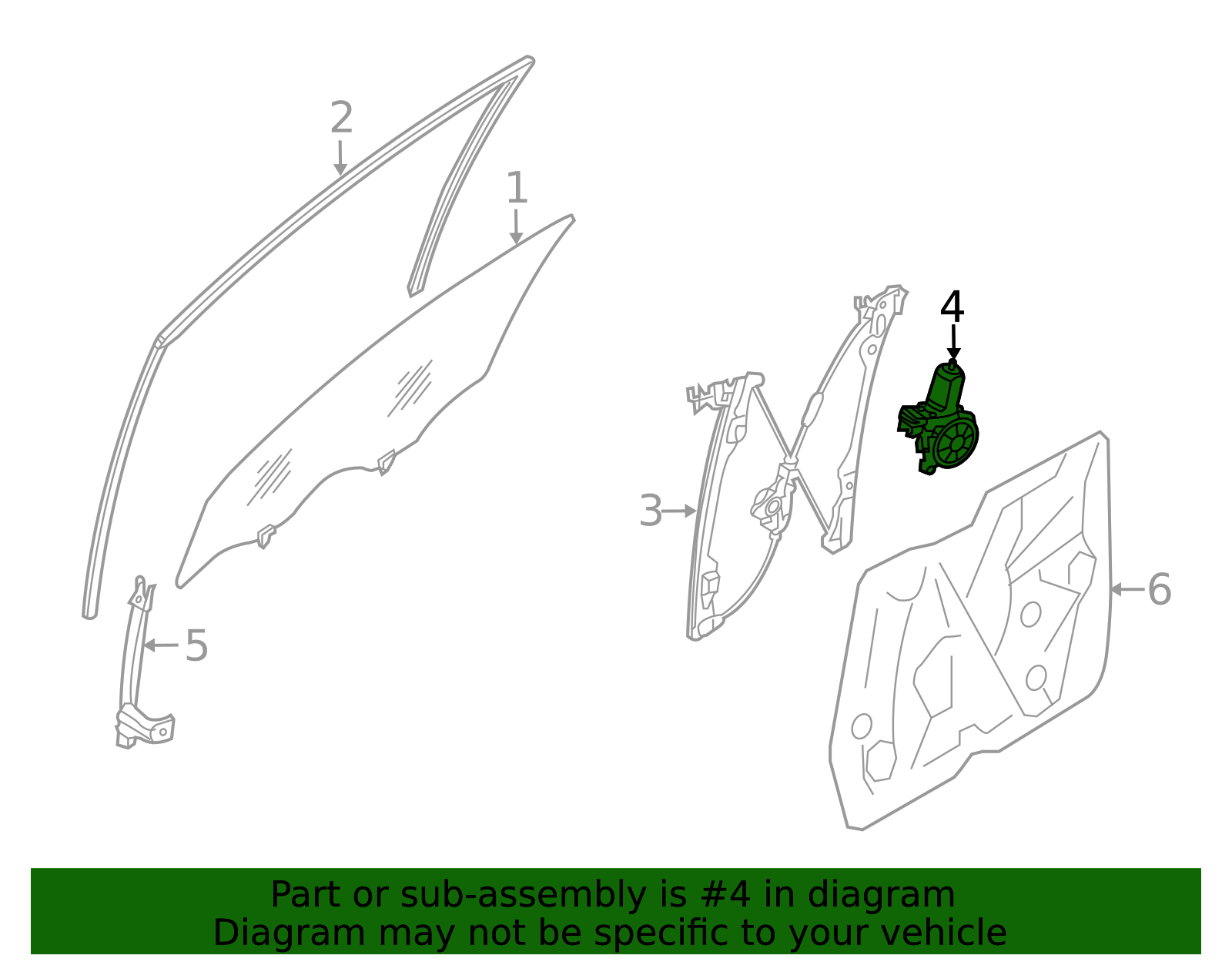 80730-1BA0A - Window Motor - 2009-2014 Nissan Murano | Nissan OEM Parts ...