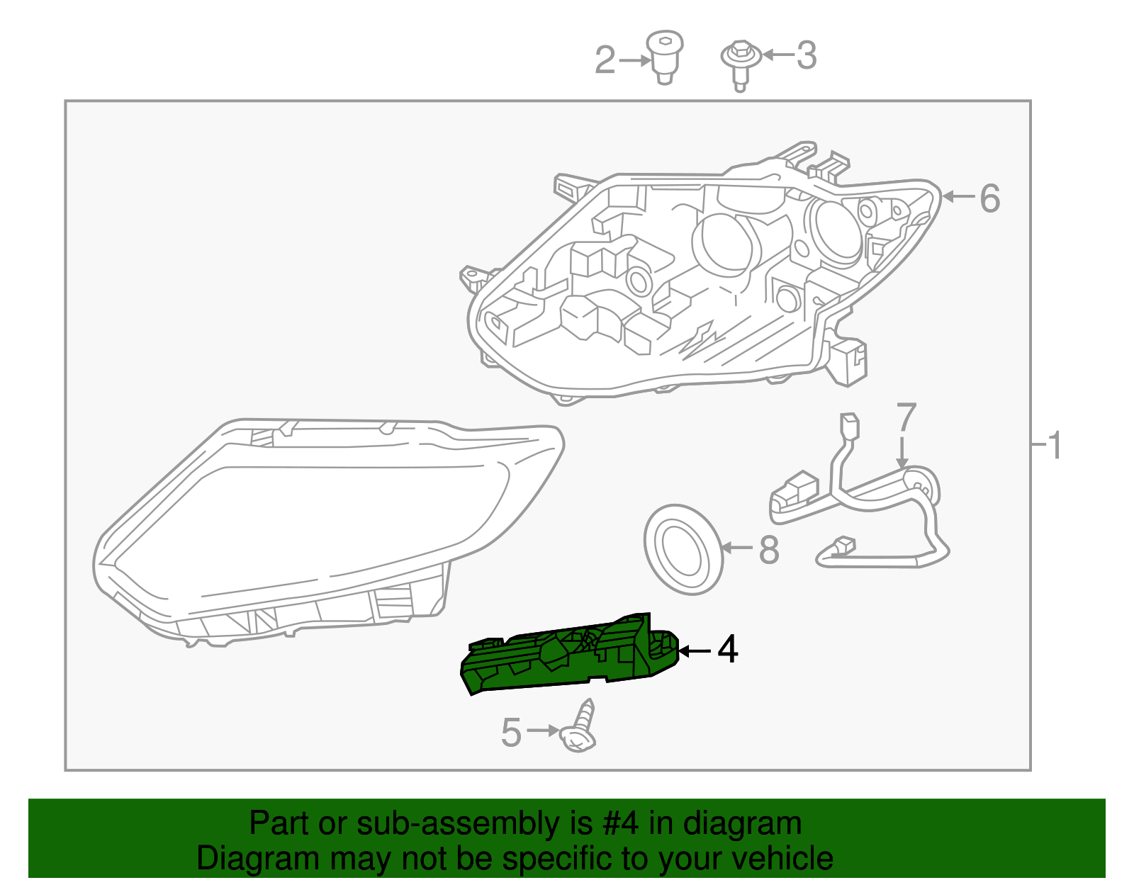 2015-2016 Nissan Rogue Lamp Bracket 26042-5HA0A | Temecula Nissan Parts