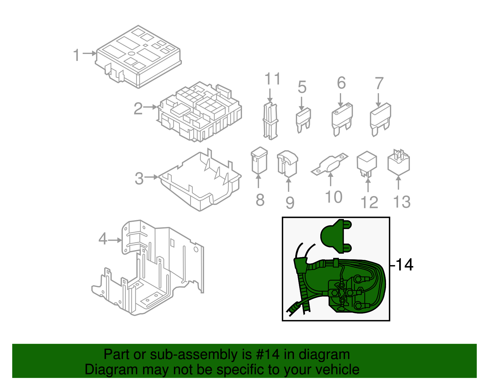 2008-2010 Ford Relay Assembly EU5Z-14448-A | Awesome Parts Ford
