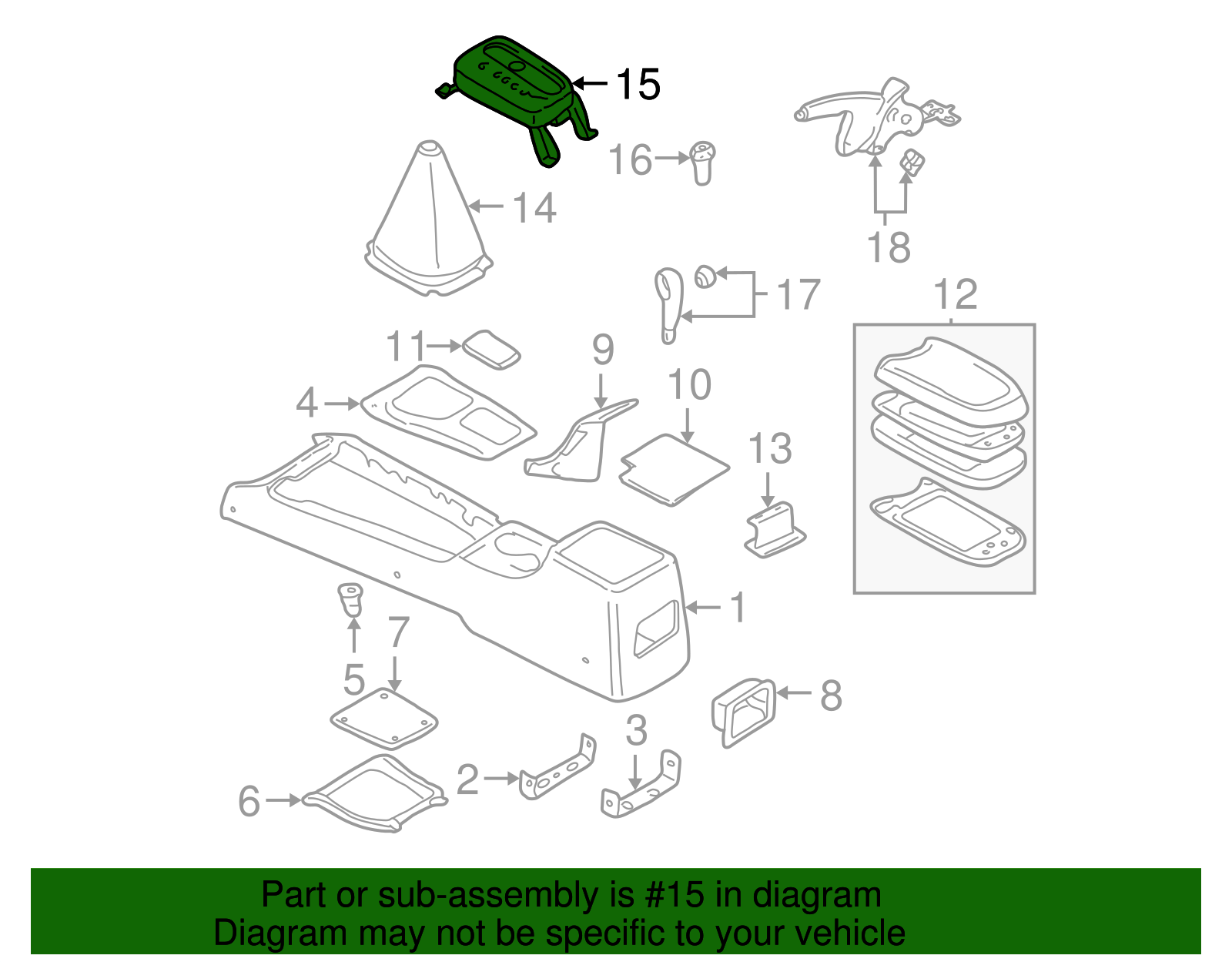 Hyundai - 46750-2D200 - Gear Shift Assembly - 2001-2003 Hyundai Elantra ...