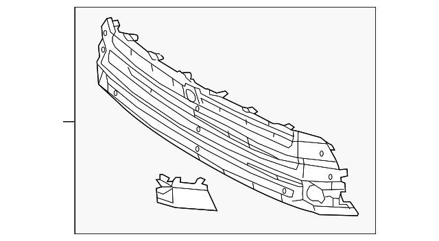 2017-2019 Toyota Highlander Lower Grille 53102-0E100 | Toyota Parts Center