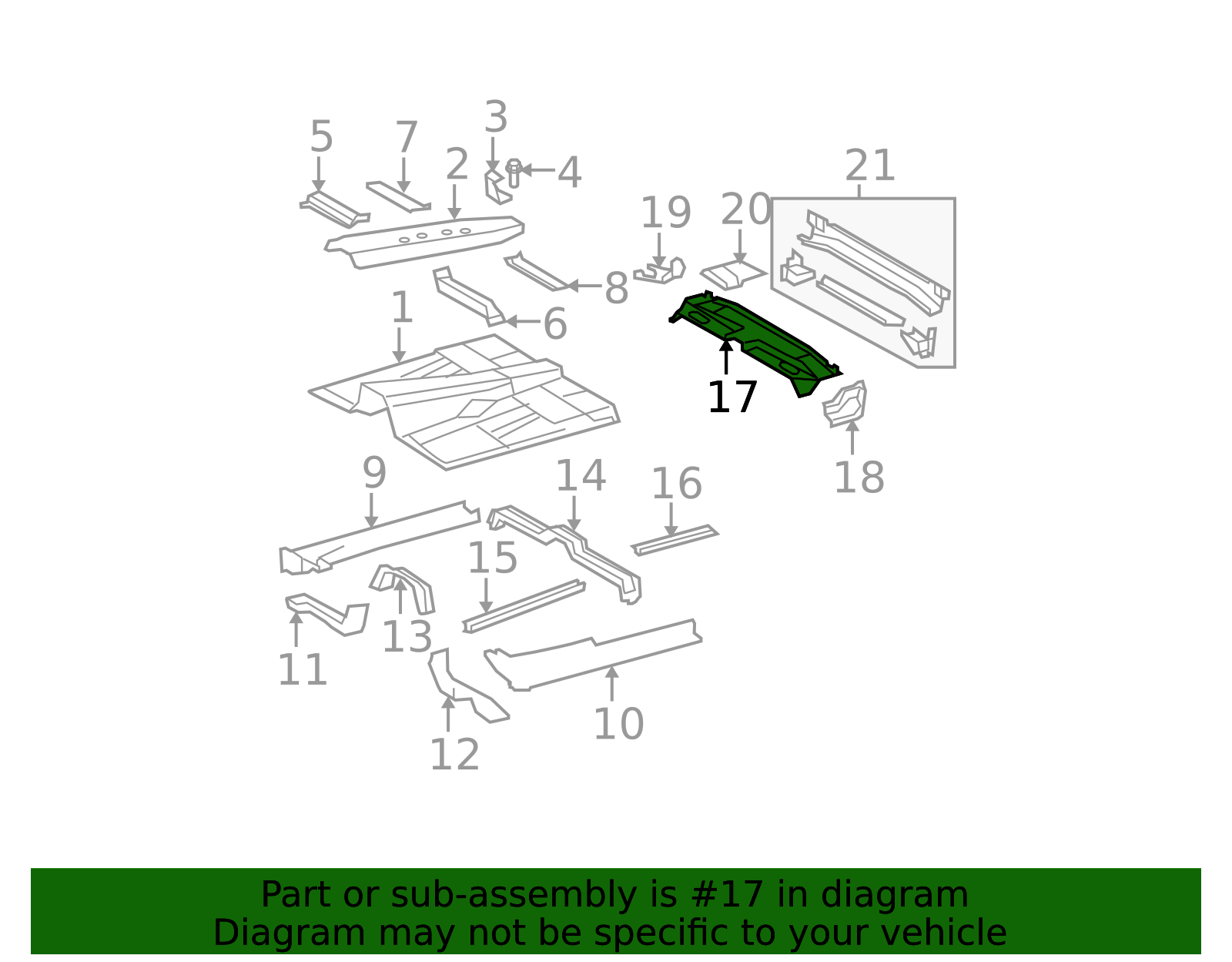 2007-2017 Toyota Tundra Floor Pan 58311-0C110 | OEM Parts Online