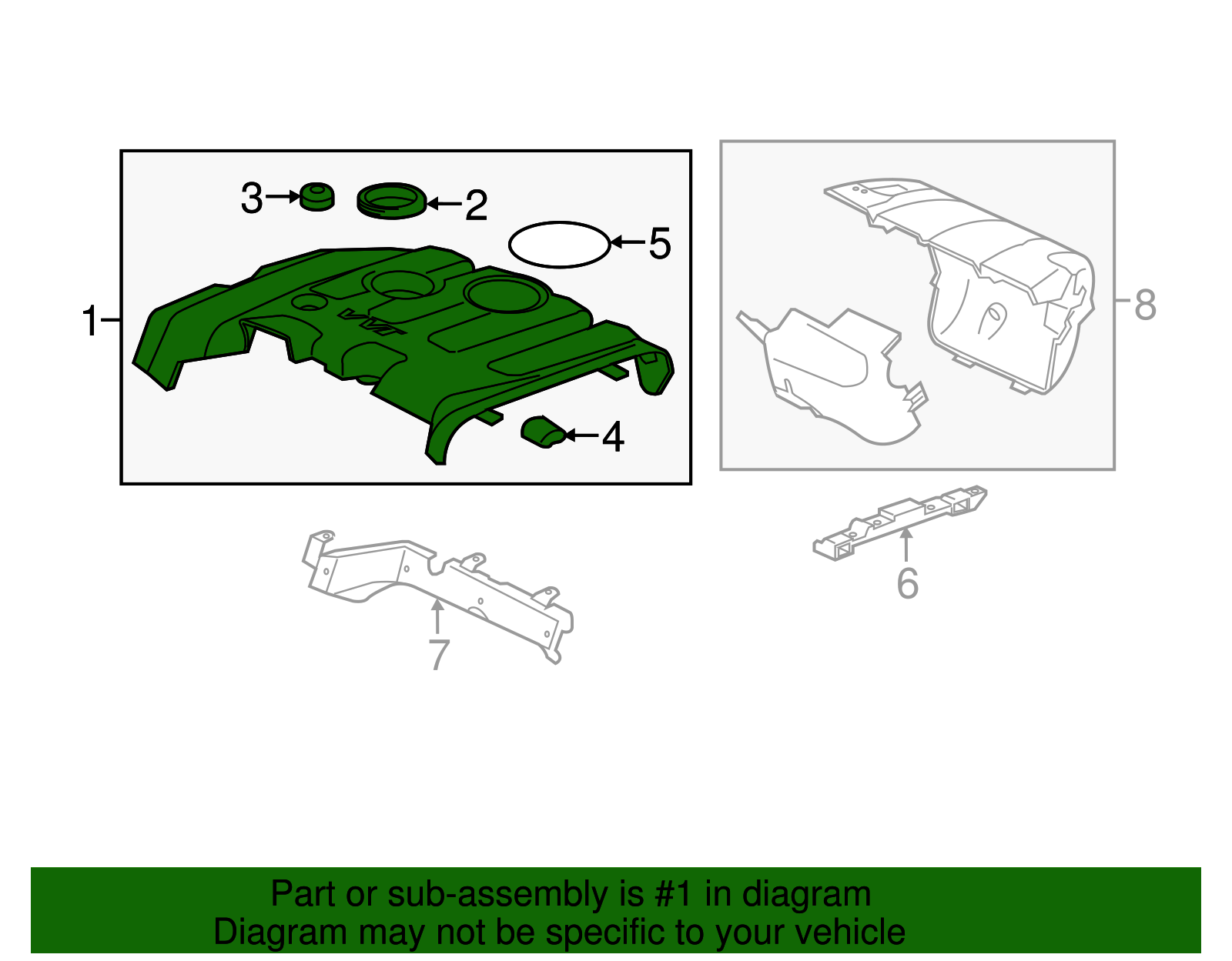 OEM GM Engine Cover For 2015-2022 Chevrolet Colorado - Part No ...