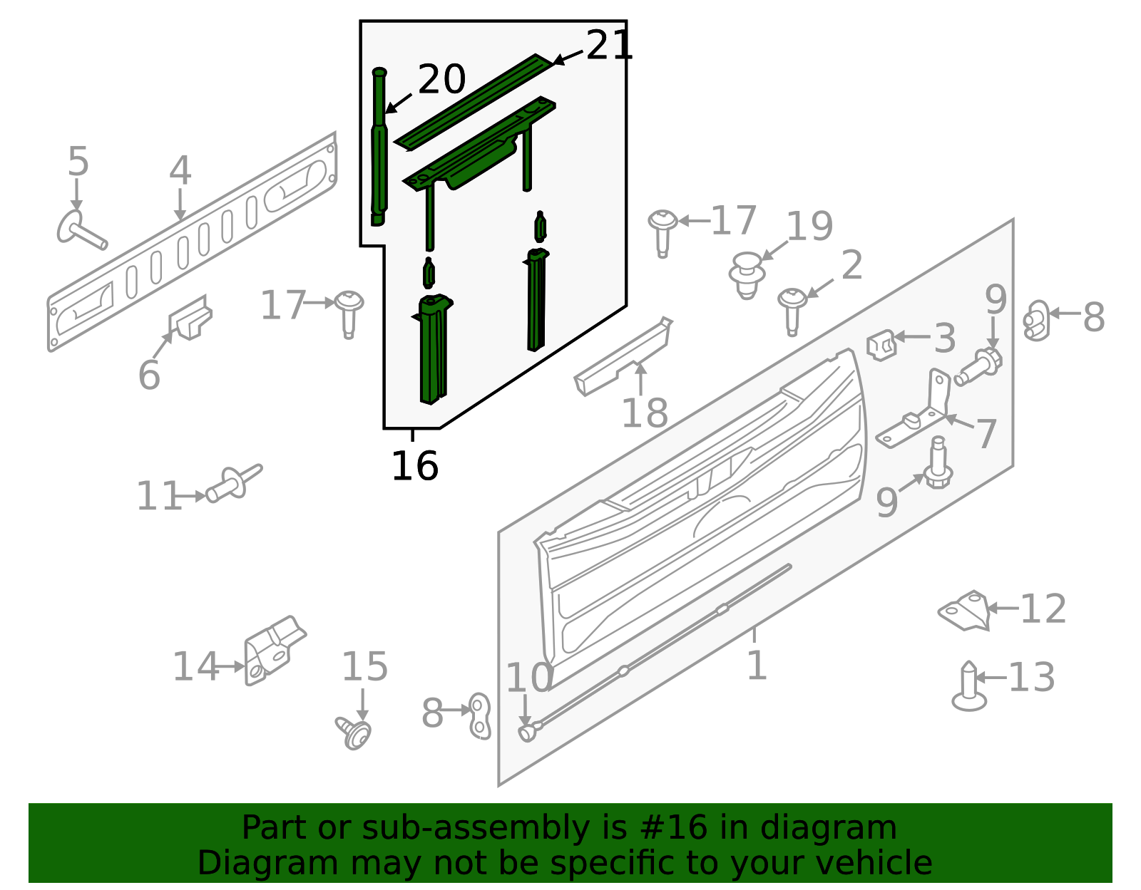 ML3Z-99402A48-BA - Rear Step Crossmember Assembly 2021-2025 Ford | The ...