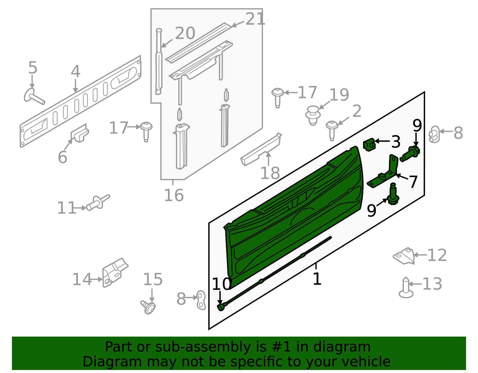 ML3Z-9940700-S - High-Quality Tail Gate for 2021-2025 Ford | AutoNation ...