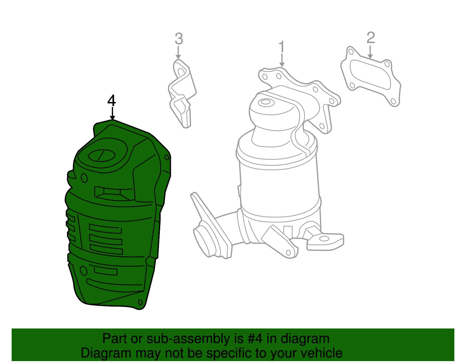 2015-2022 Honda Catalytic Converter Heat Shield 18120-5R7-A00 | OEM ...